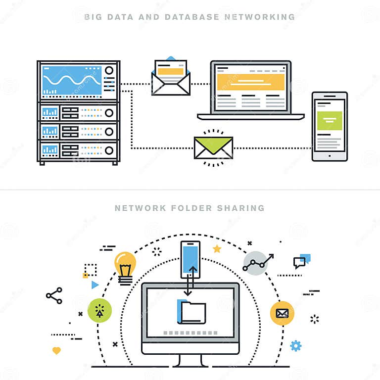 Flat Line Design Concepts for Database Networking and Network Folder ...