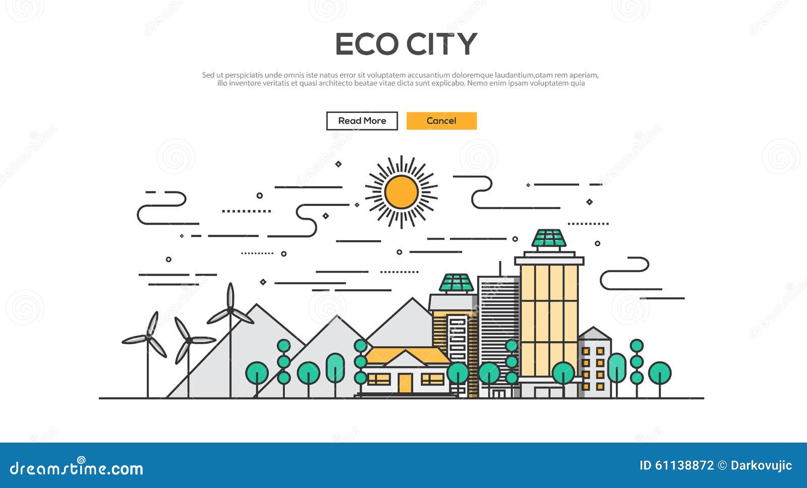 Flat Line Design Graphic Image Concept Stock Vector - Illustration of ...