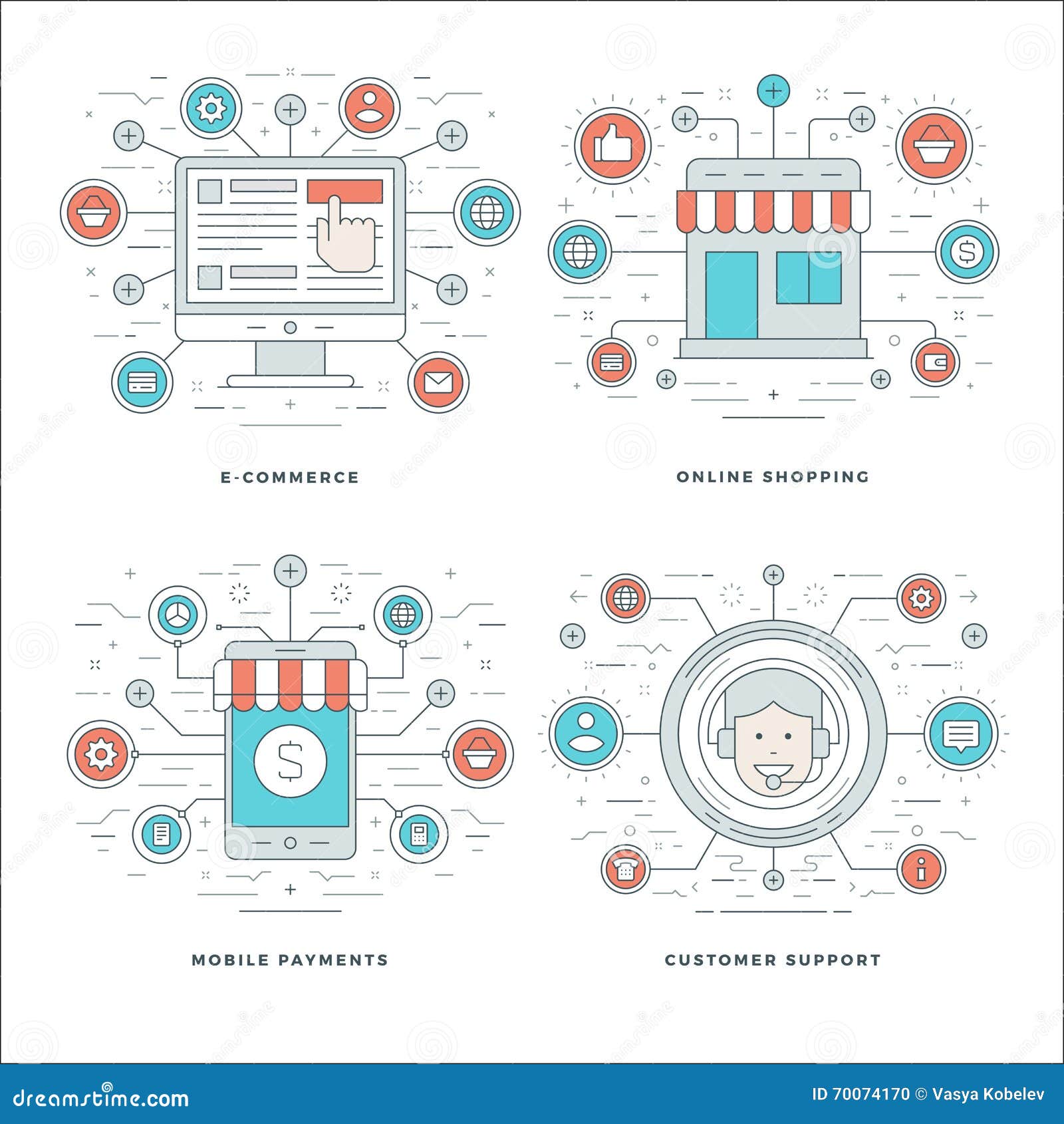 Flat Line E-commerce, Mobile Payments, Customer Support, Shopping ...