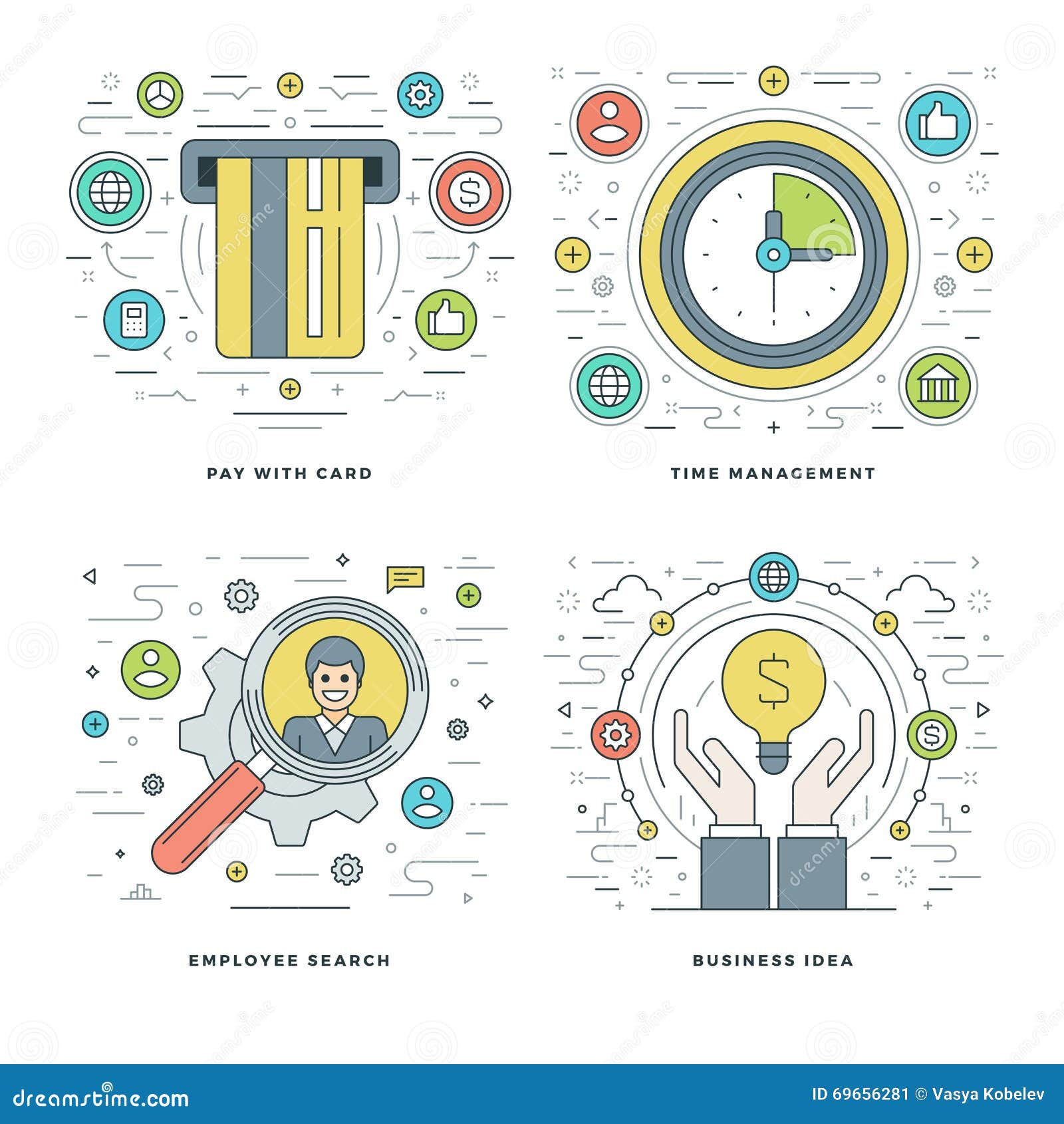 Tax Payment Time Reminder Or Bill Money Transaction Waiting Vector ...