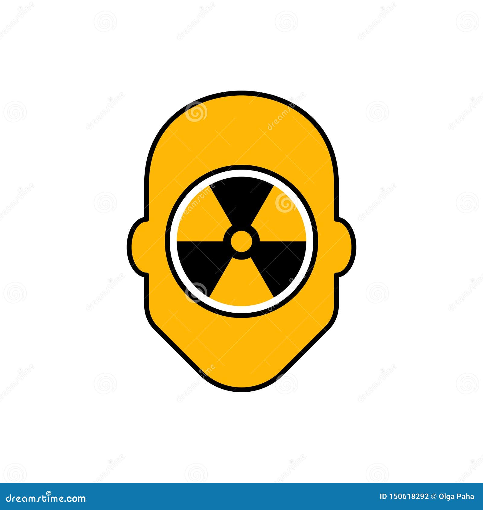 Human and radiation 2 stock vector. Illustration of modern - 150618292