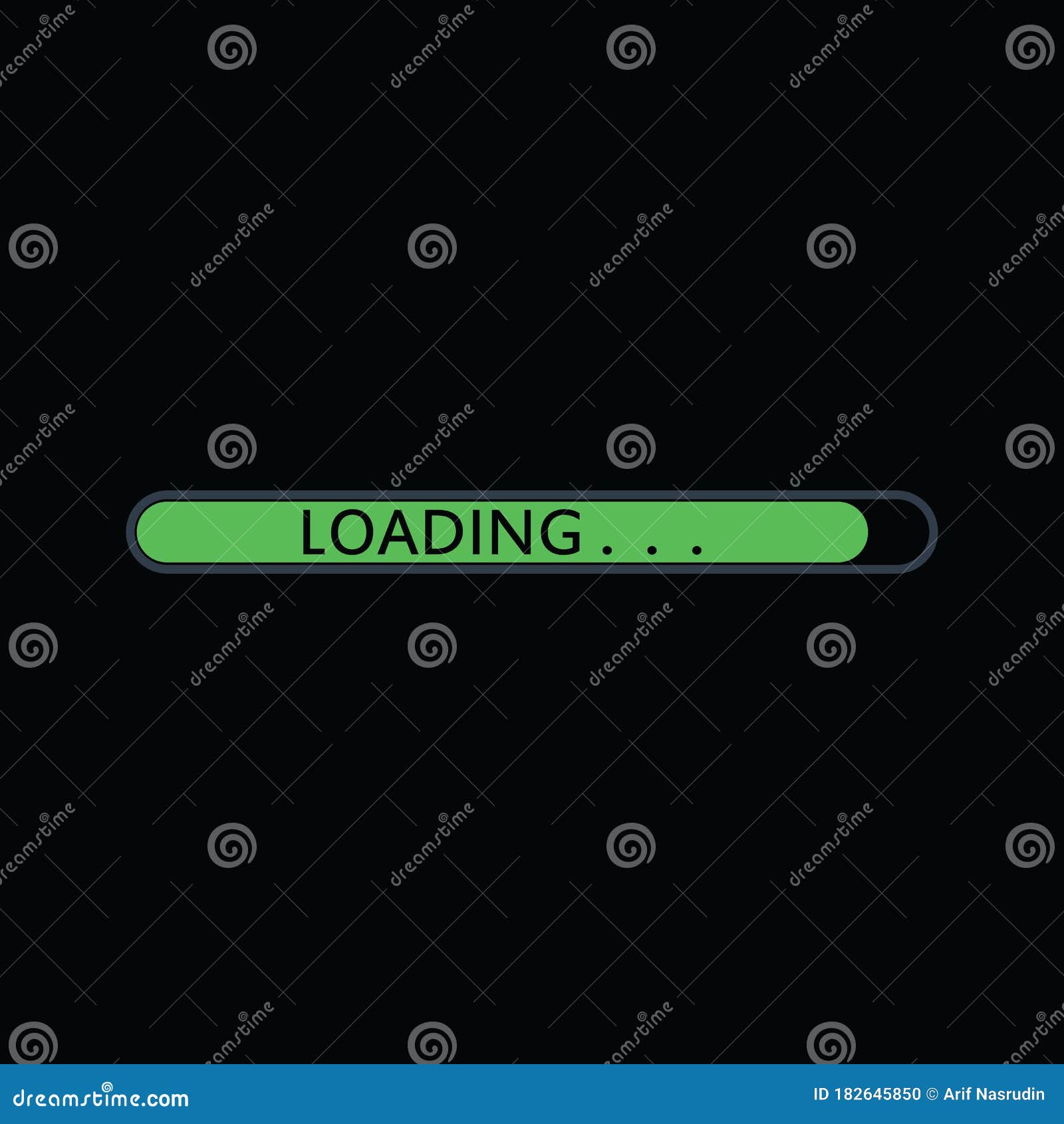 Flat Loading Logo Indicator Template Isolated Background Vector ...