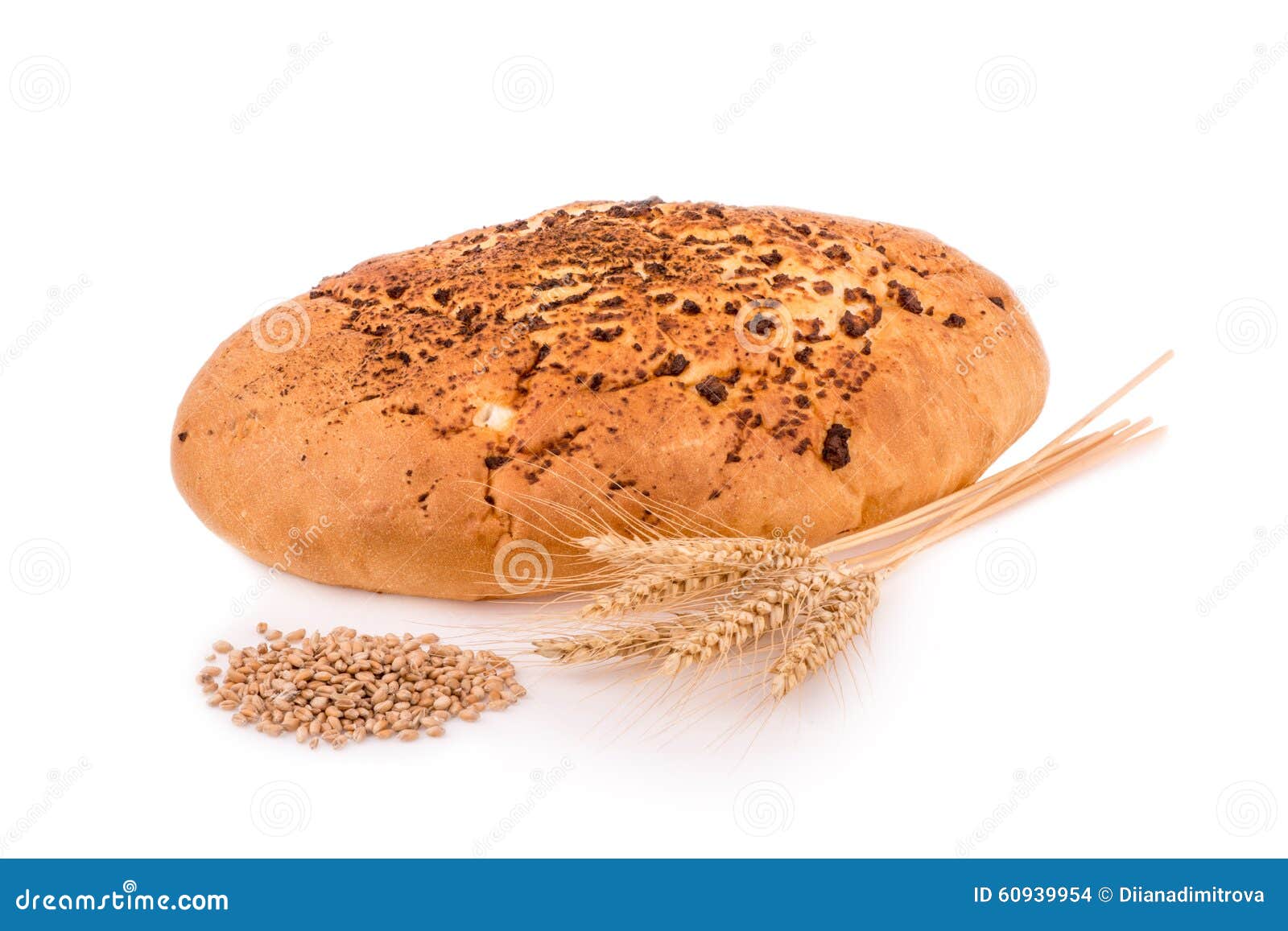 Flat loaf stock photo. Image of brown, bakery, loaf, culture - 60939954