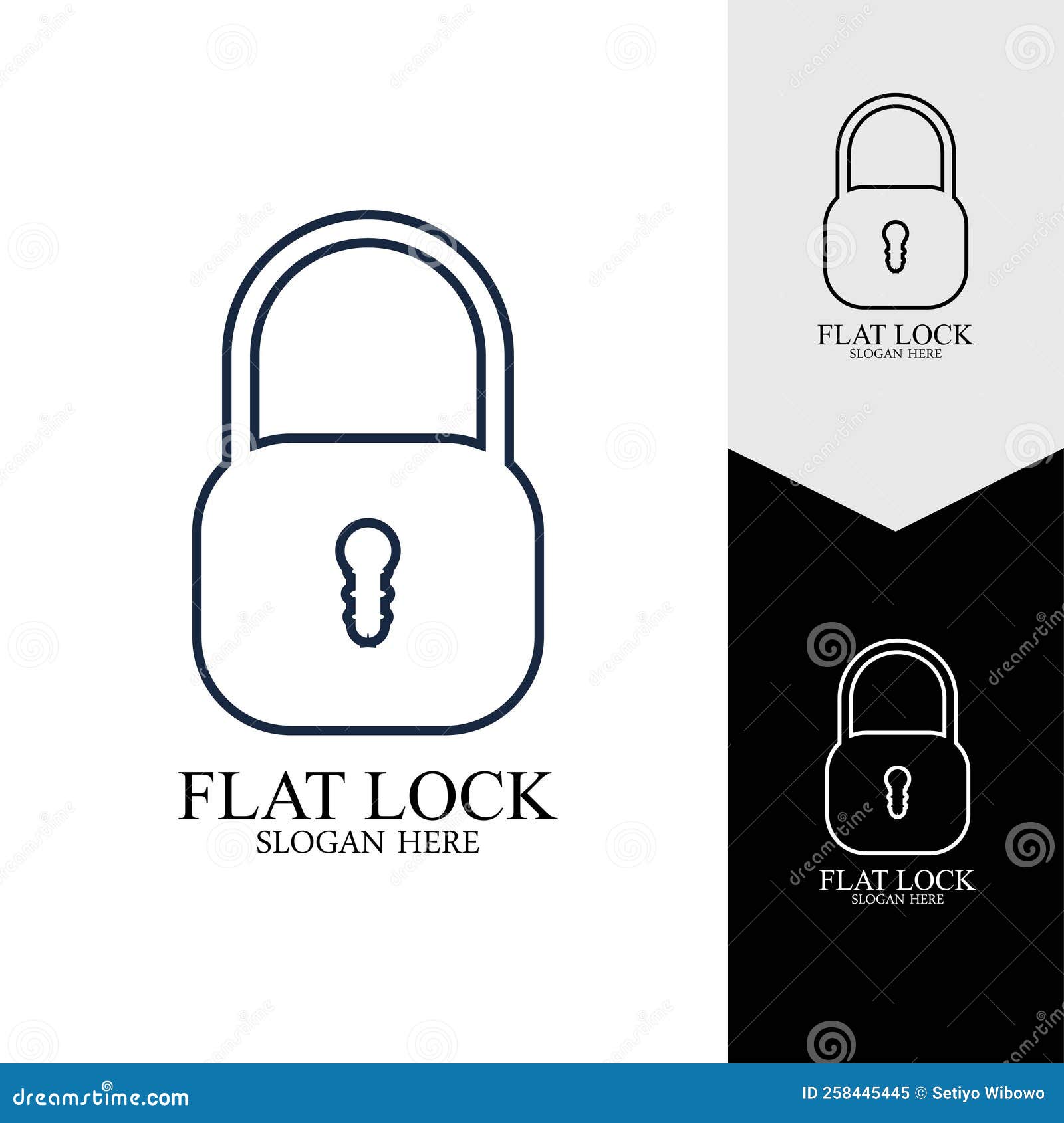 Flat Lock Icon Vector Background Stock Vector - Illustration of ...