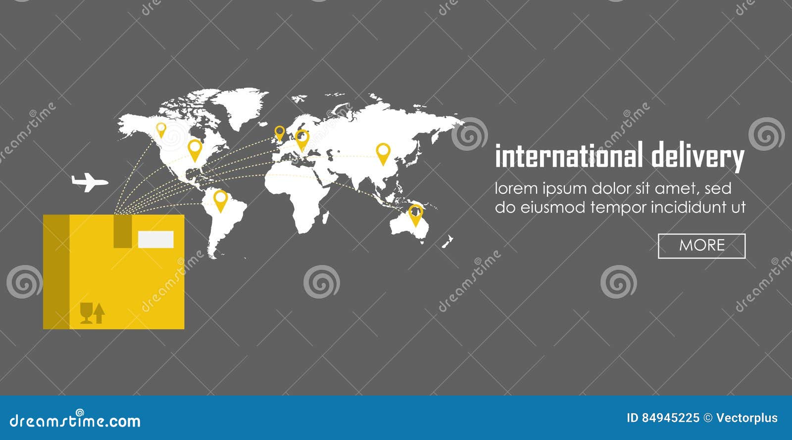 Flat Logistics Concept of Shipping and Delivery Types. Web Illustration ...