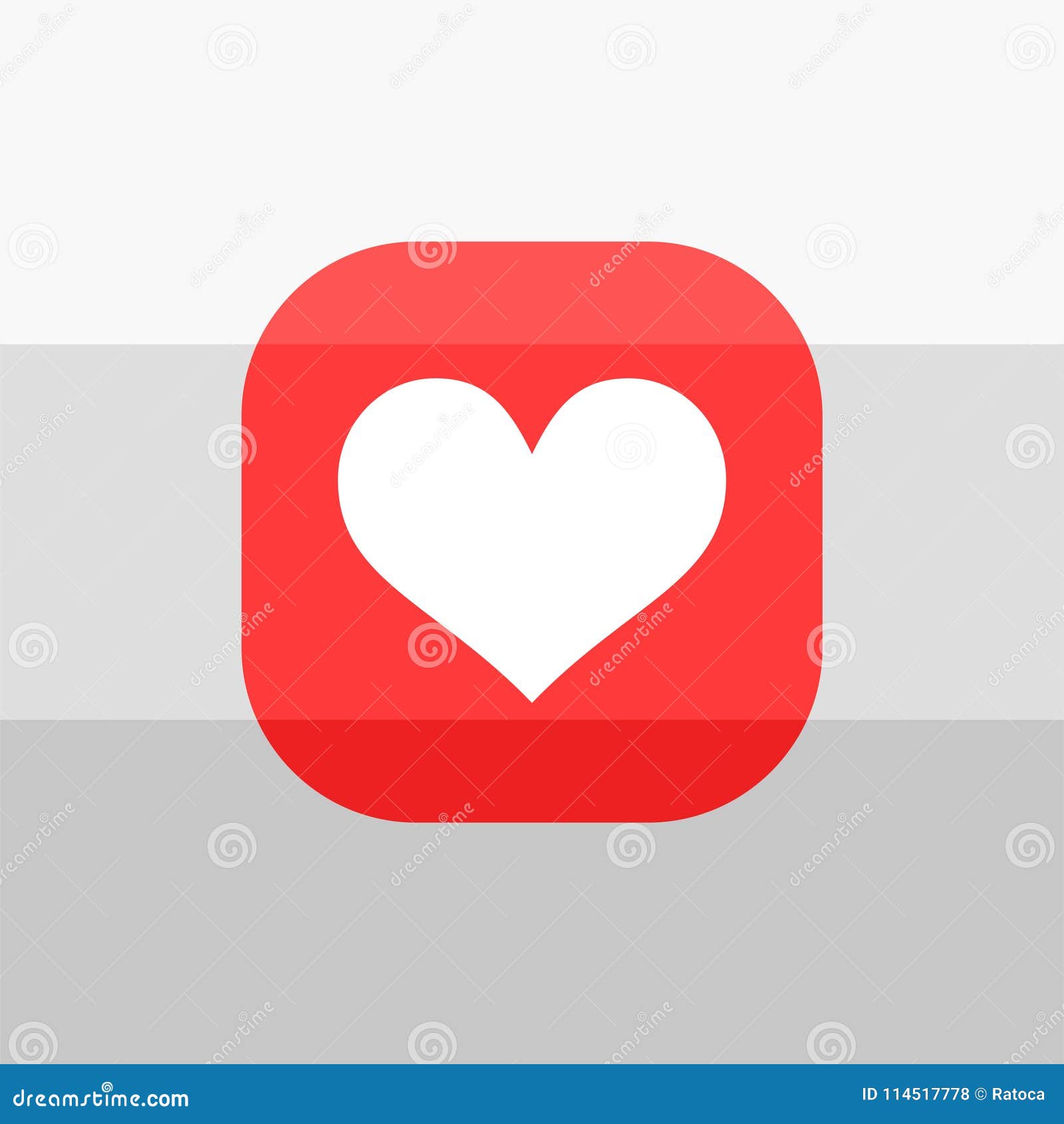 Flat love symbol stock vector. Illustration of romance - 114517778