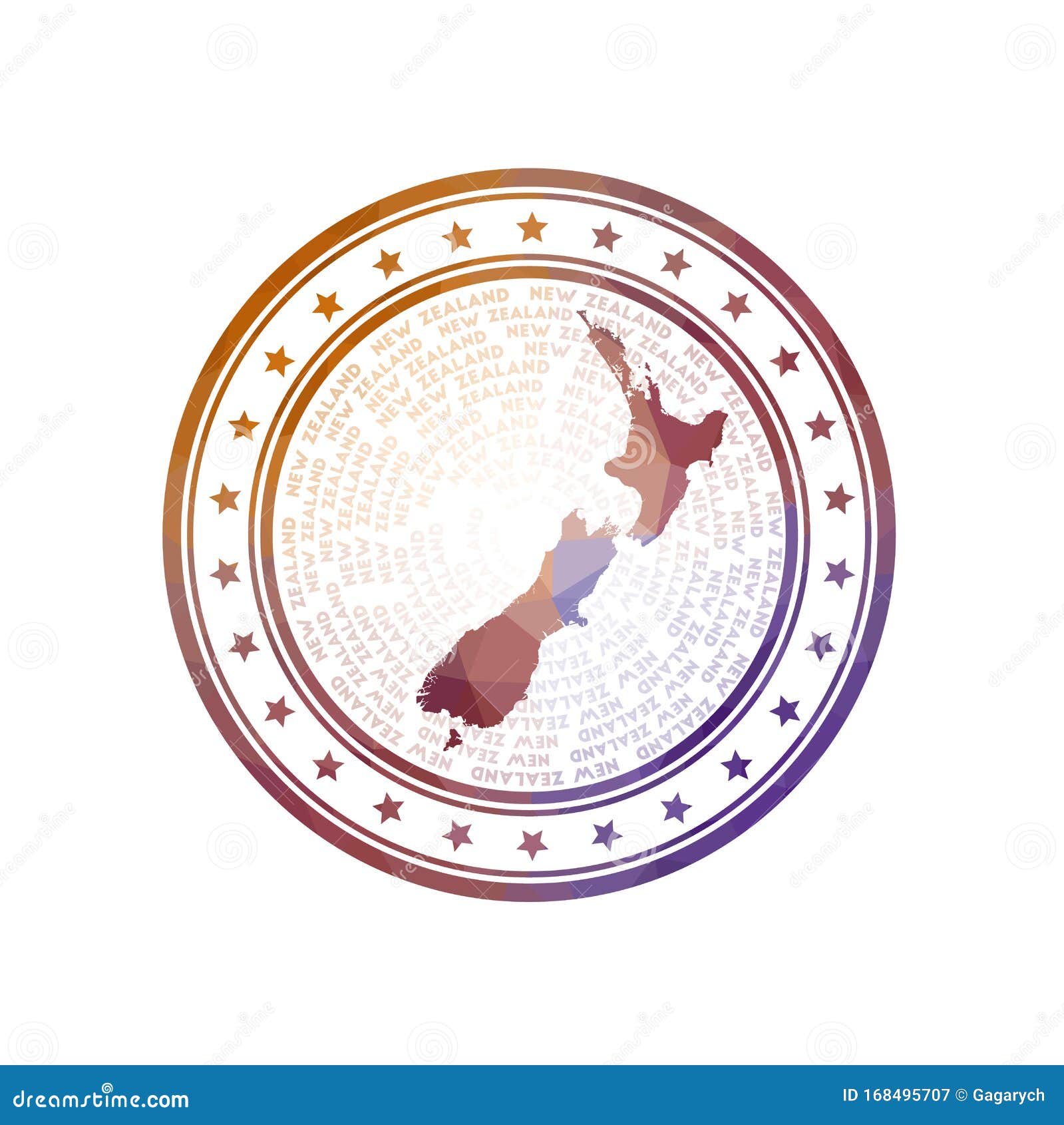 Flat Low Poly Stamp of New Zealand. Stock Vector - Illustration of poly ... Flat Low Poly Stamp of New Zealand. Stock Vector - Illustration of poly ...