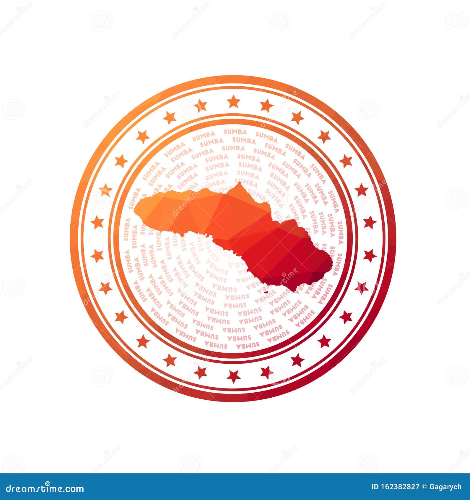 Sumba Logo. Map Of Sumba With Island Name And. Vector Illustration ...
