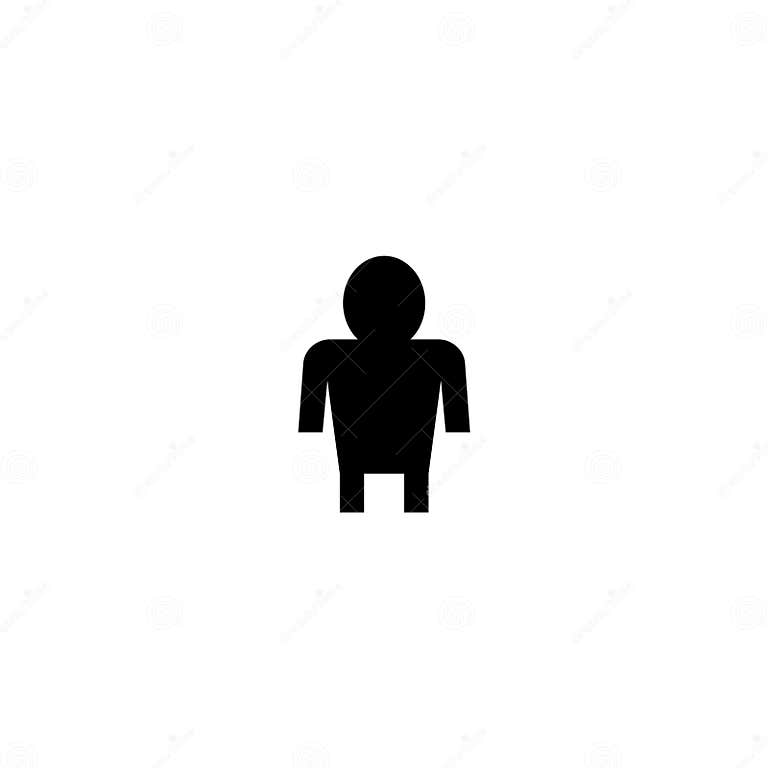 Flat man icon stock vector. Illustration of modern, creative - 156201257