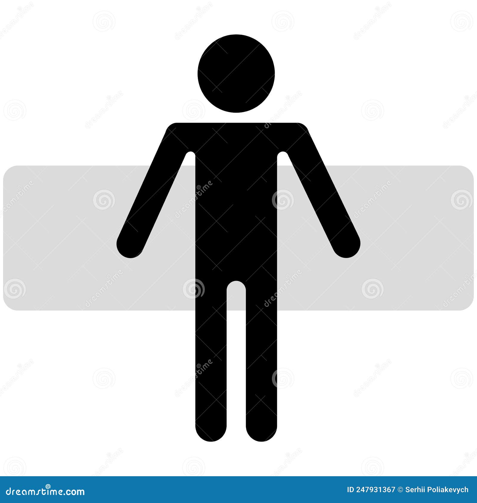 Flat Man Icon for Web Design. Business Concept. Vector Illustration ...