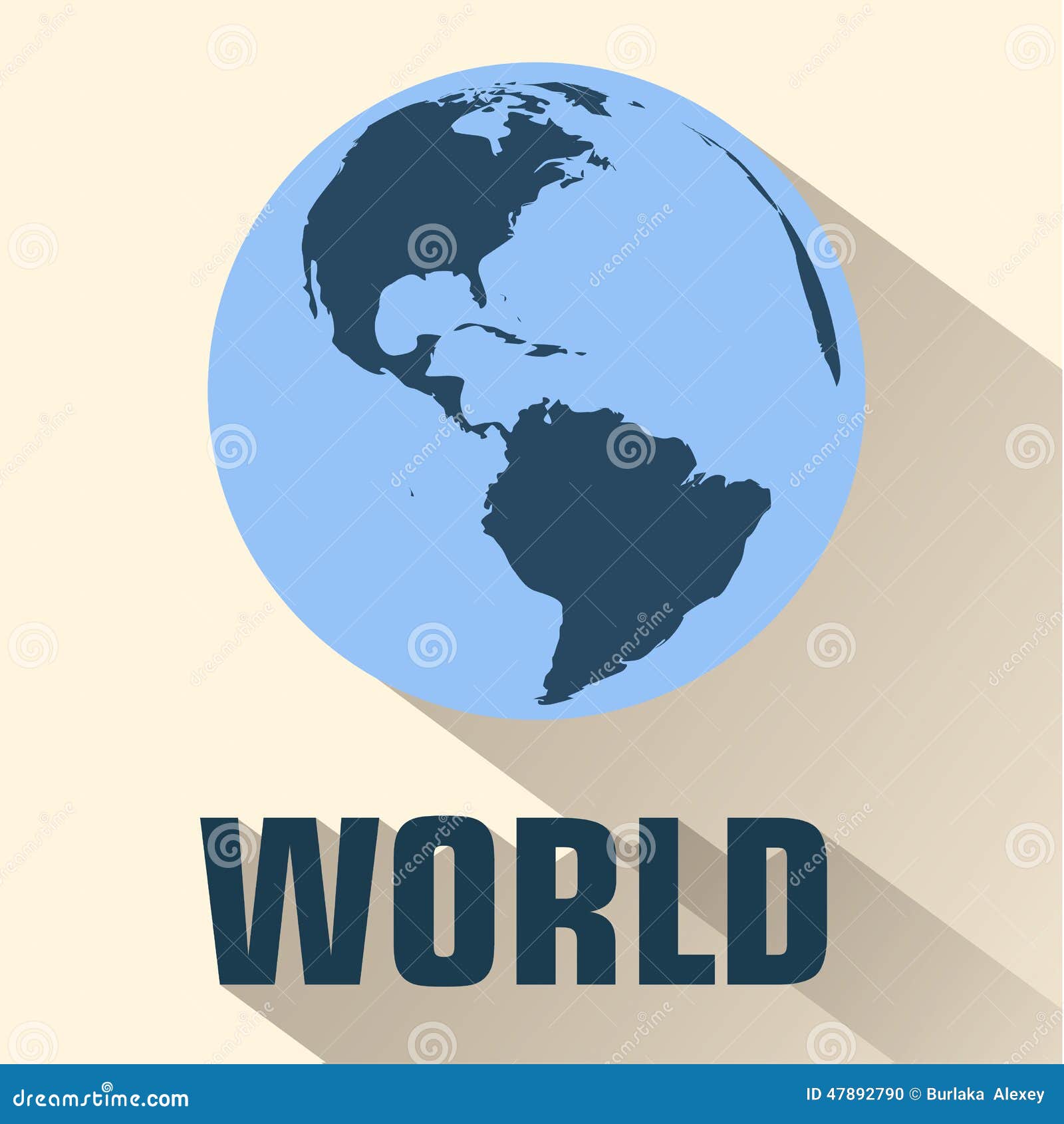 Flat Map Background Concept. Vector Illustration Stock Vector ...