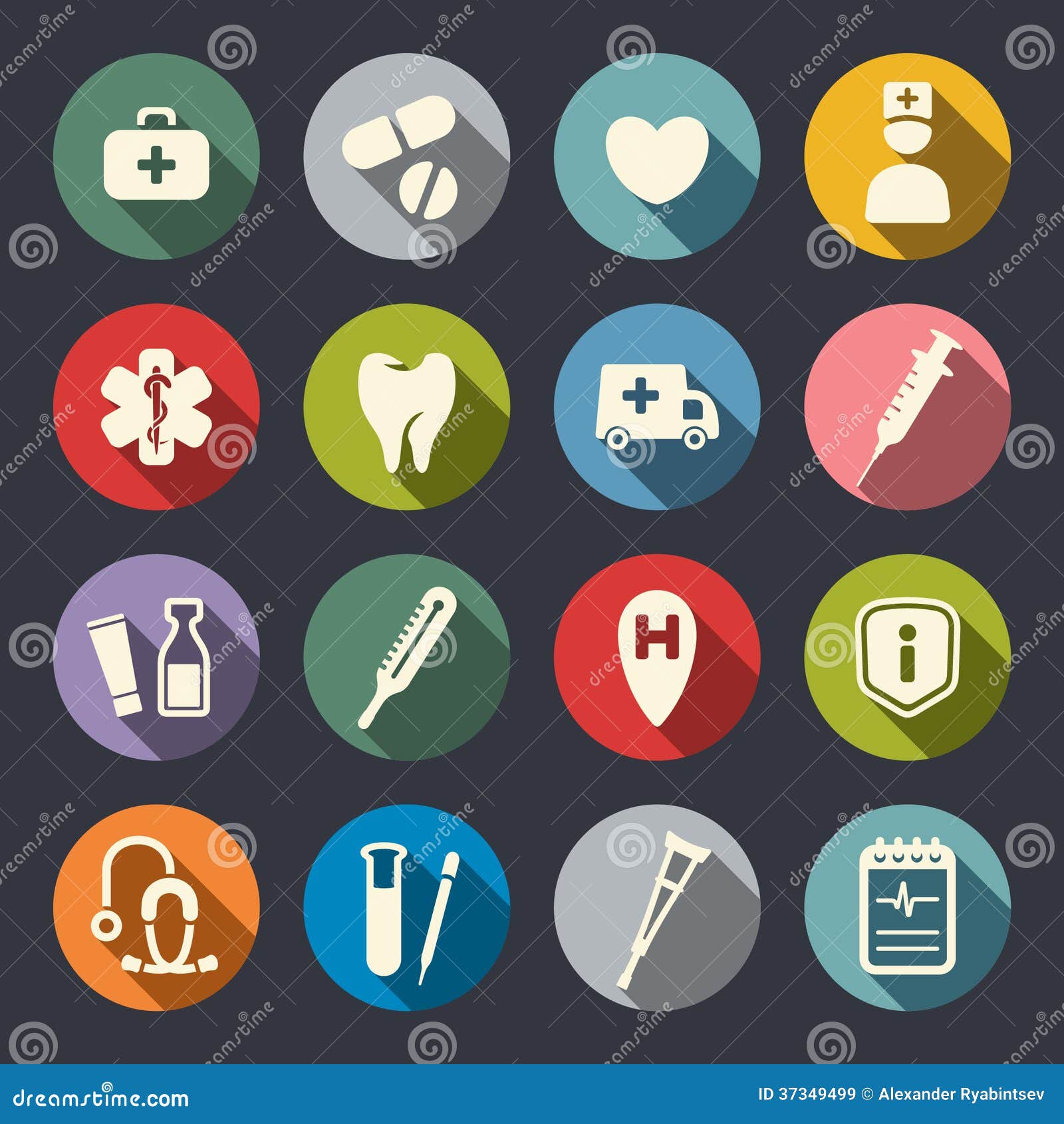 Set Of Medical Icons. Vector Illustration | CartoonDealer.com #89338586