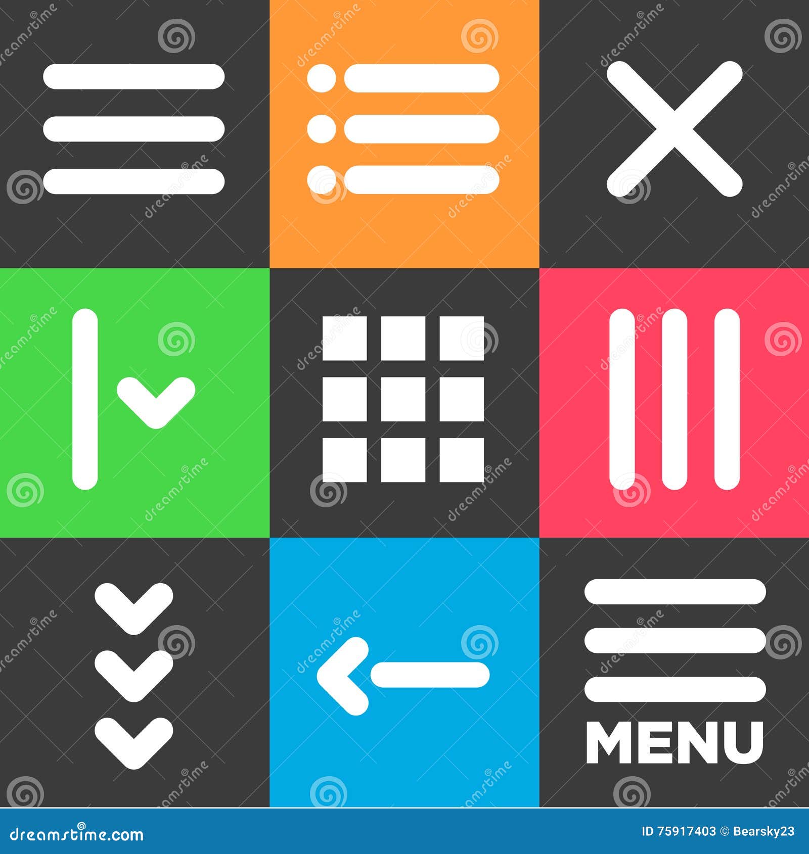 Flat Wok Menu Composition Vector Illustration | CartoonDealer.com ...