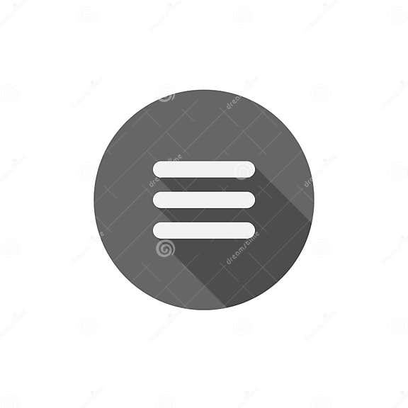 Flat menu icon. stock vector. Illustration of icon, options - 104904625