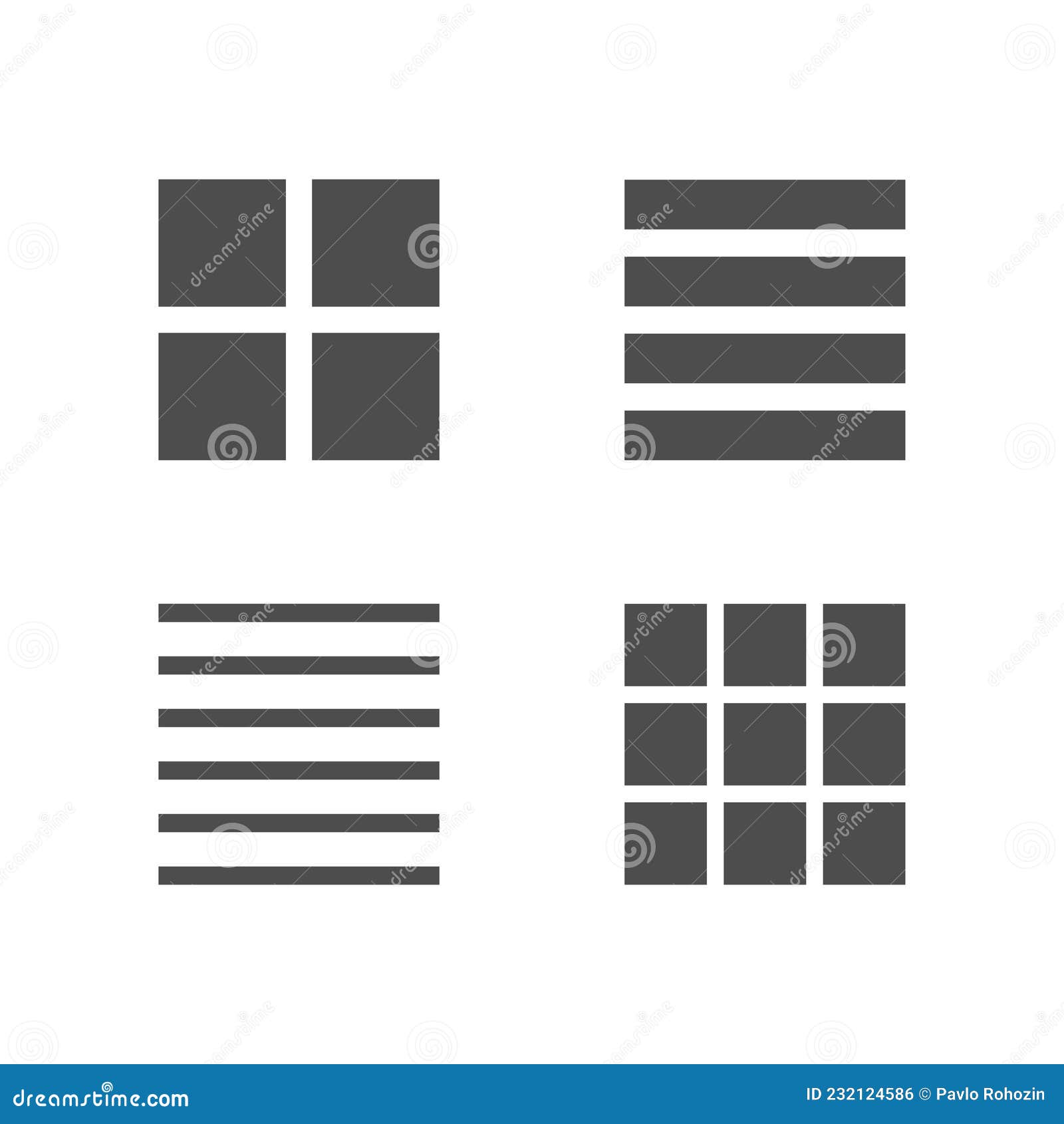 Flat Menu Icon Illustrations Cartoon Vector | CartoonDealer.com #75917403