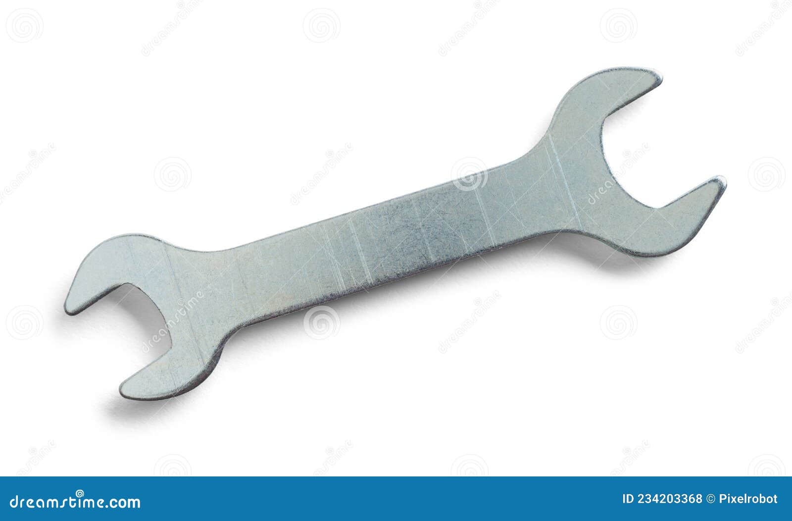 Metal Wrench Close-up Isolated On A White Background. Stock Photography ...