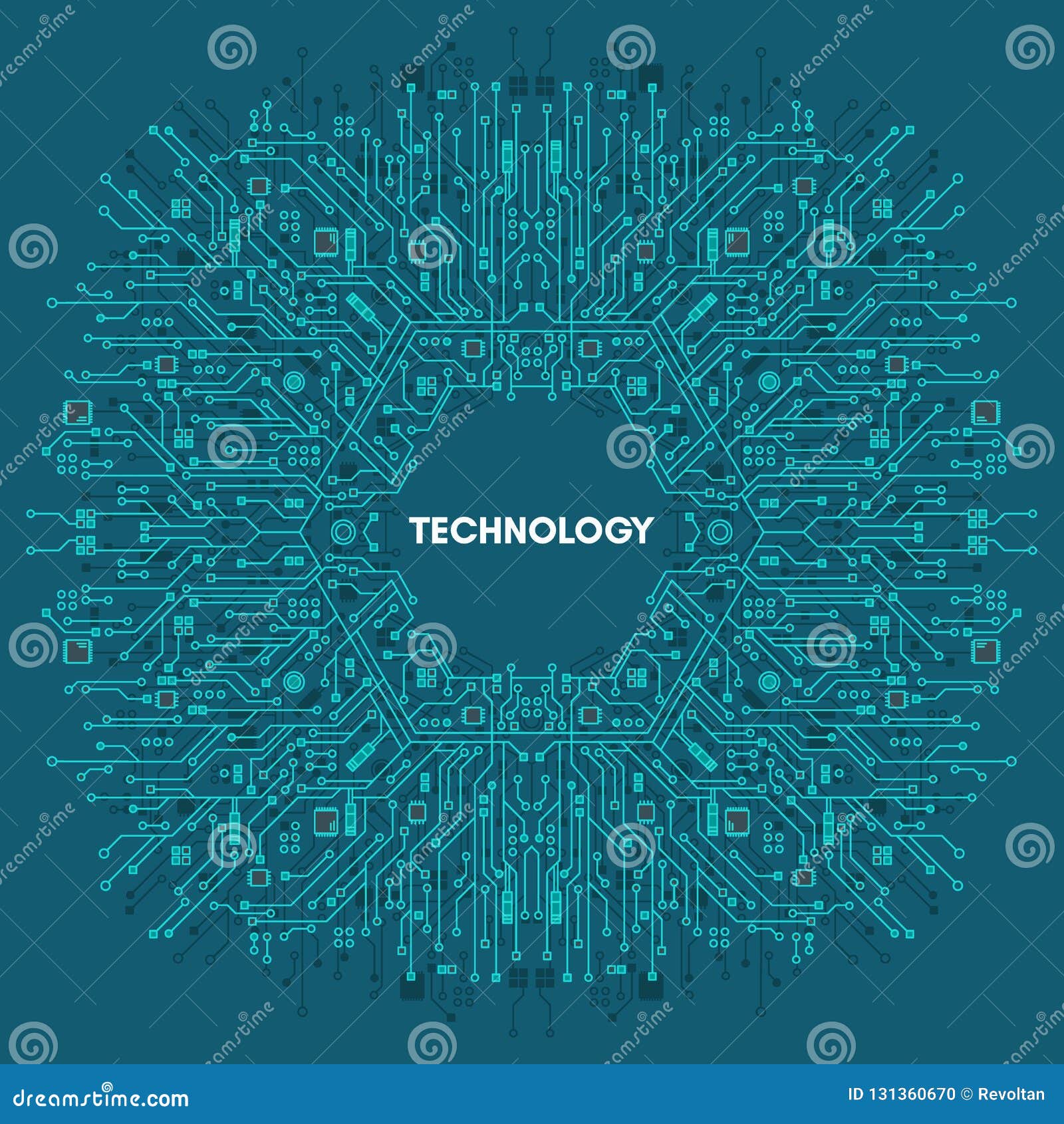 Microelectronics Line Icons Collection. Silicon, Nanotechnology ...
