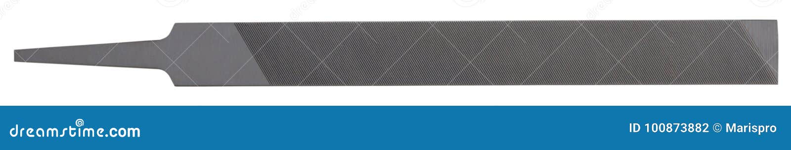 Flat Mill Metal File Tool stock photo. Image of steel - 100873882
