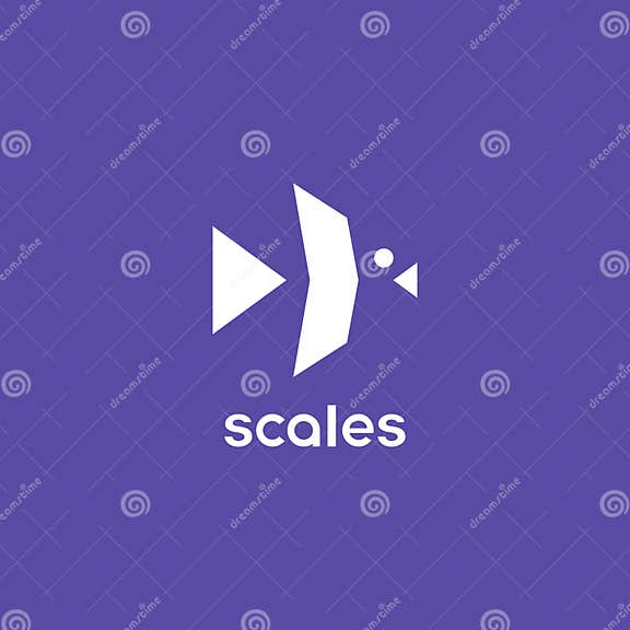 Flat Minimal Geometry Fish Logo Stock Vector - Illustration of geometry ...