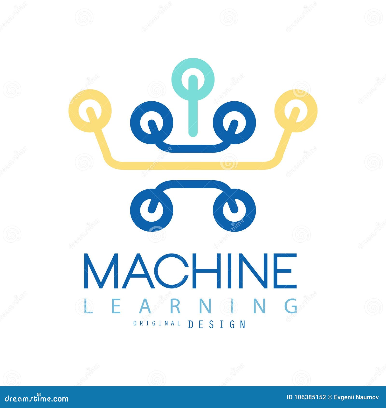 Flat Minimal Icon of Machine Learning and Data Science Technology ...