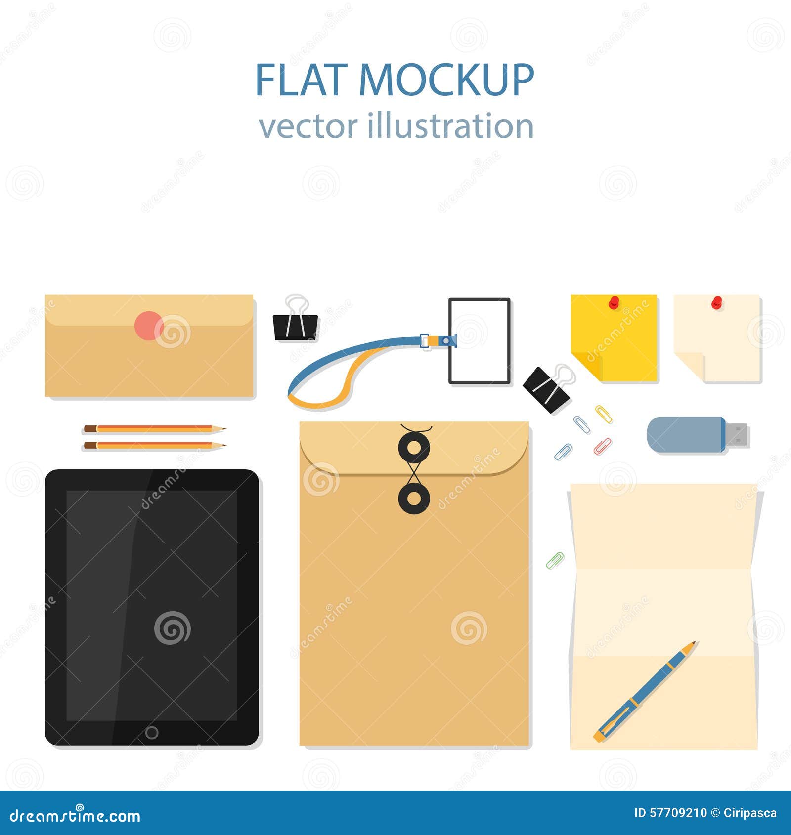 Flat Mockups for Website Design Stock Vector - Illustration of graphic ...