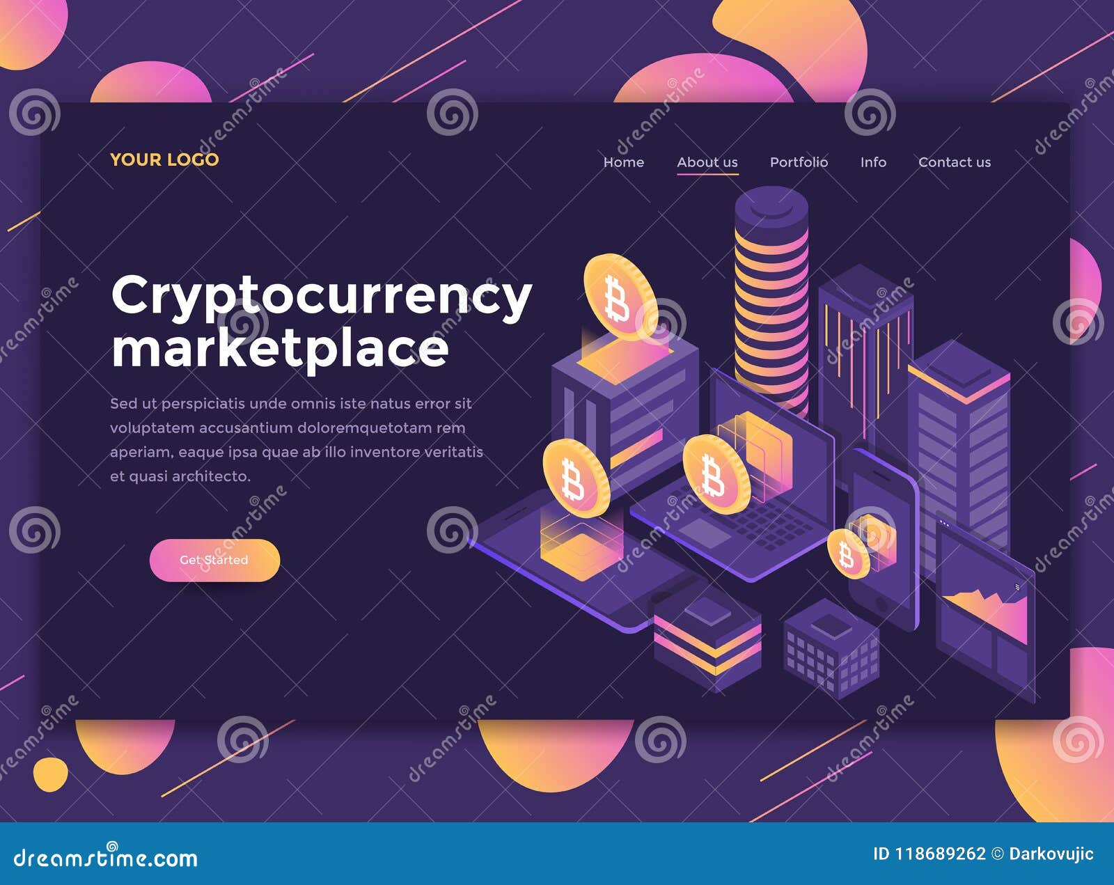 Flat Modern Design of Website Template - Crypto Currency Marketplace ... Flat Modern Design of Website Template - Crypto Currency Marketplace ...