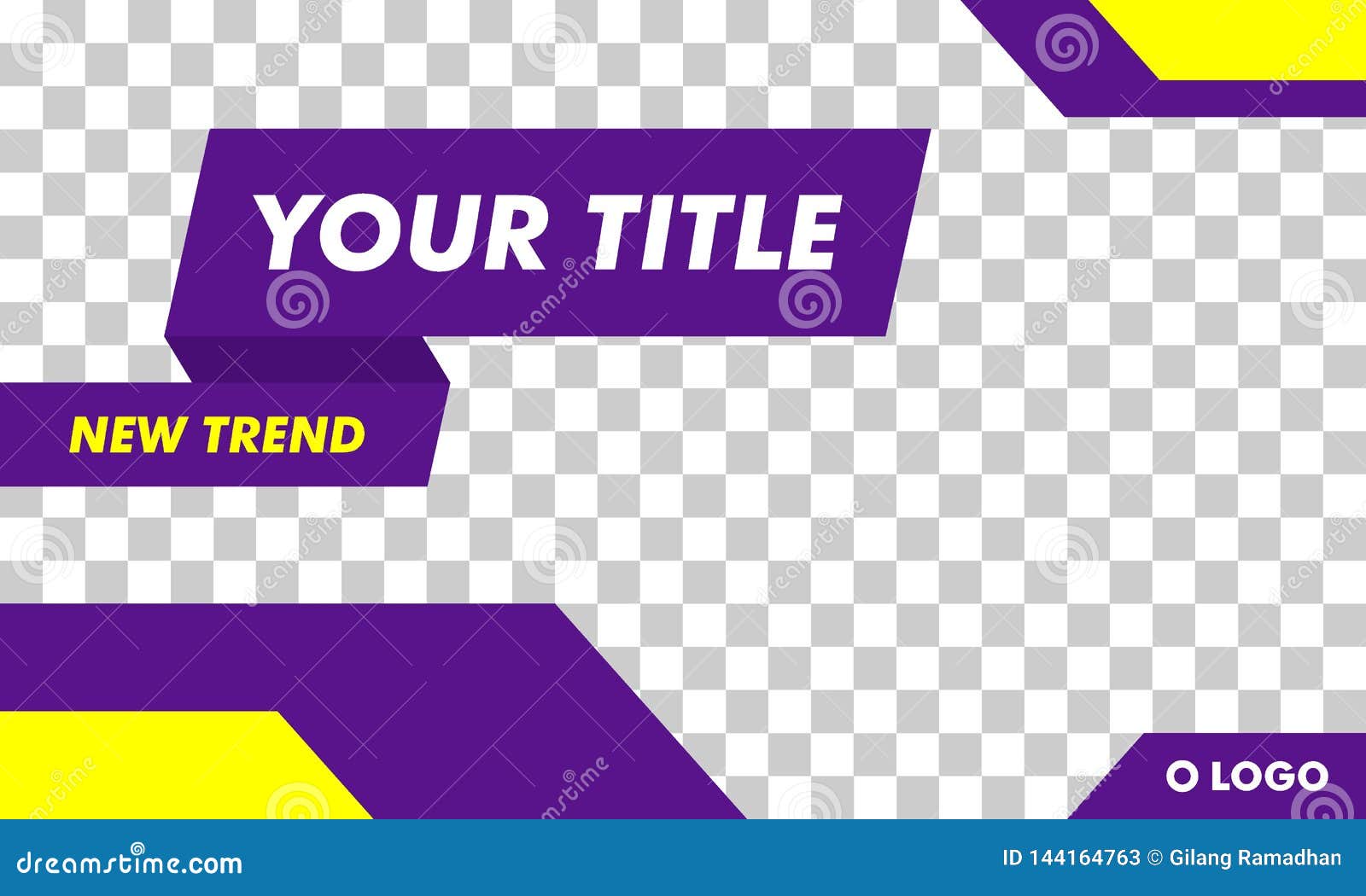 Flat Modern Landscape Web Banner Template Stock Illustration ...