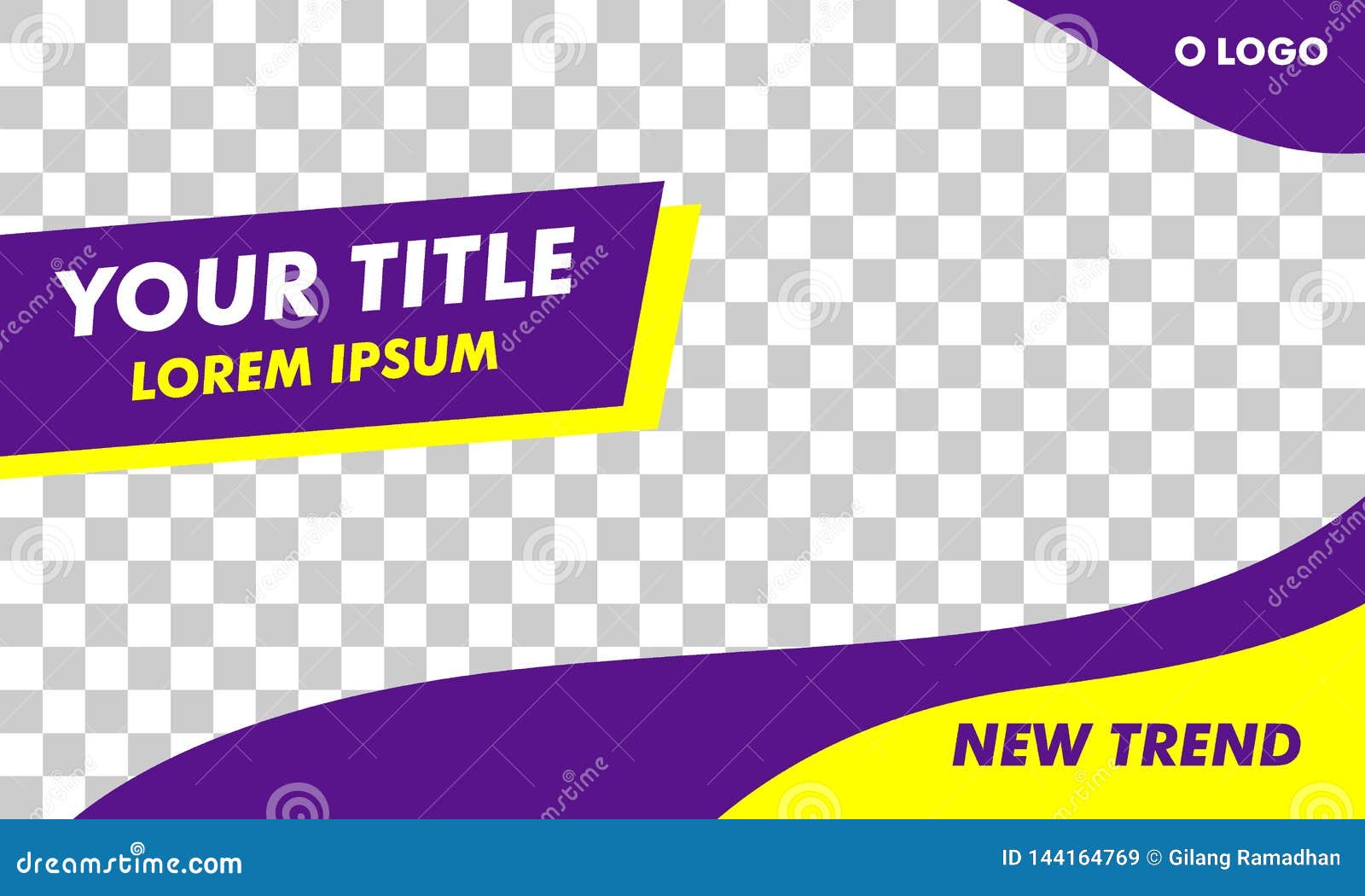 Flat Modern Landscape Web Banner Template Stock Illustration ...