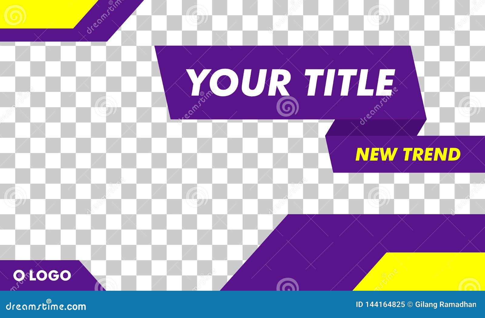 Flat Modern Landscape Web Banner Template Stock Illustration ...