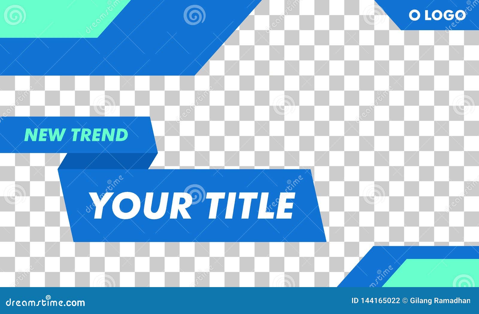 Flat Modern Landscape Web Banner Template Stock Illustration ...