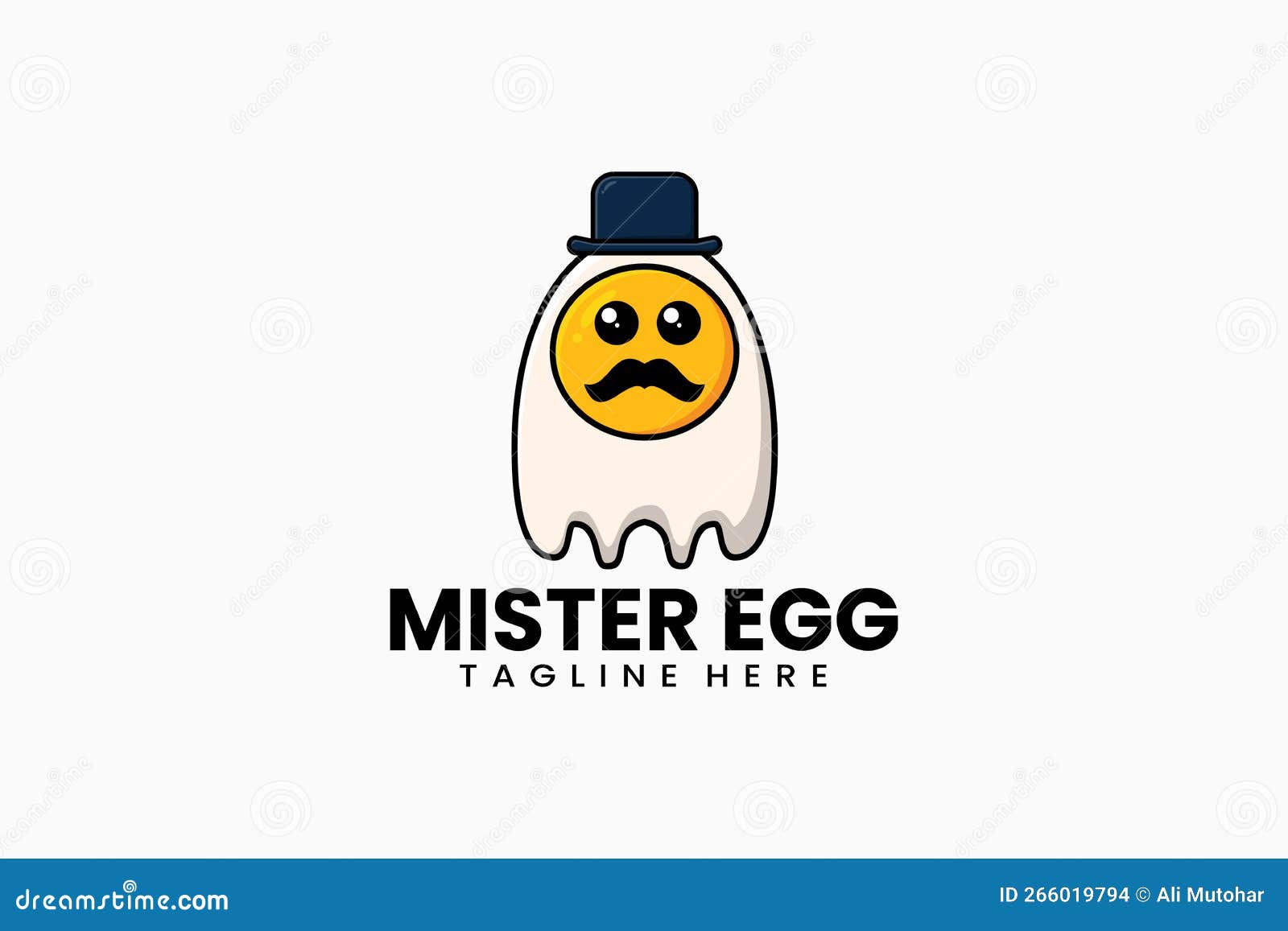 Flat Modern Template Mister Egg Logo Stock Vector - Illustration of symbol, corporate: 266019794