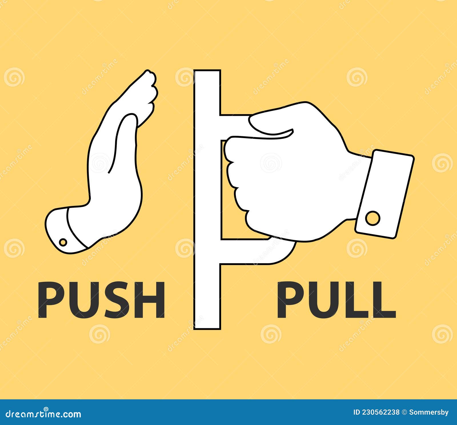 White 3d Man Push Big Red FUTURE Word Royalty-Free Illustration ...