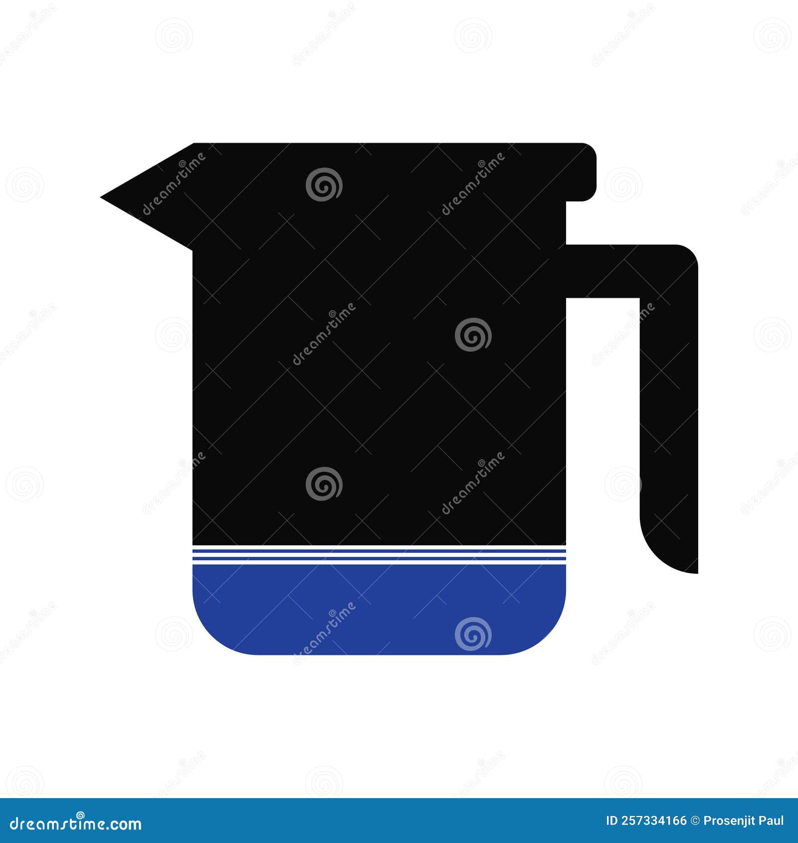 Flat mug icon stock vector. Illustration of symbol, design - 257334166
