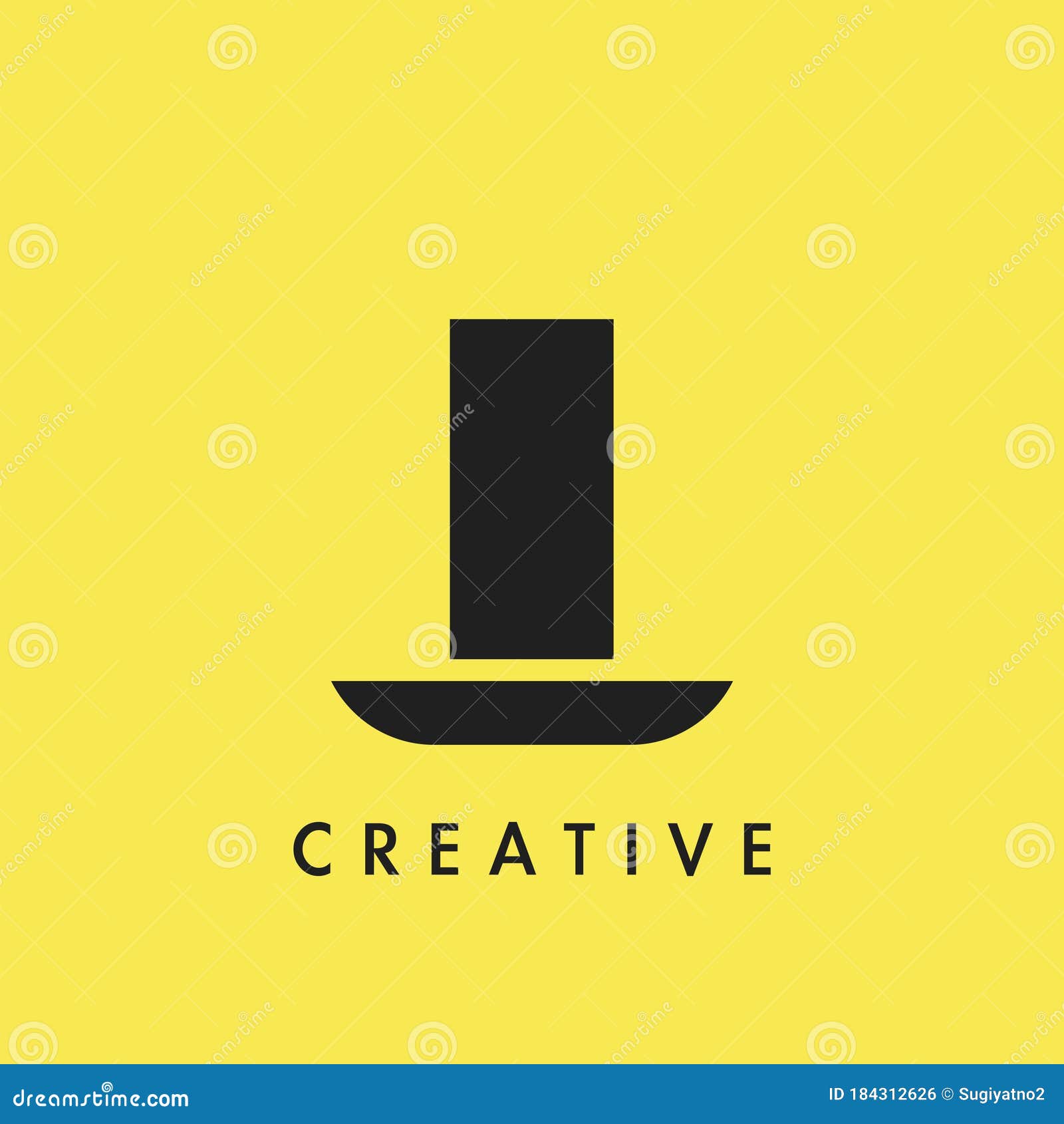 Flat Negative Space Initial Letter U Logo Icon Simple Vector Design ...