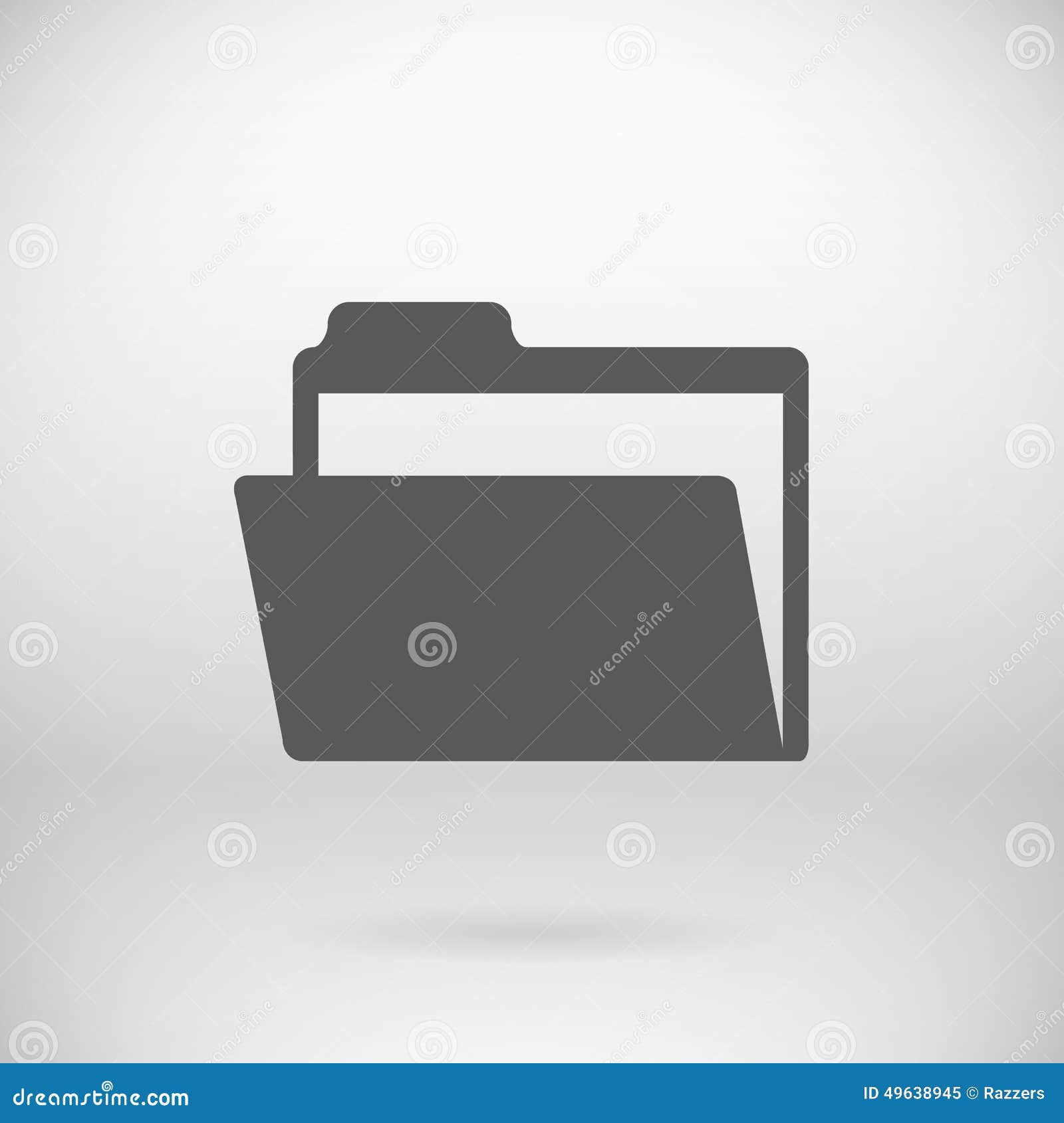 Open Folder Icon Flat