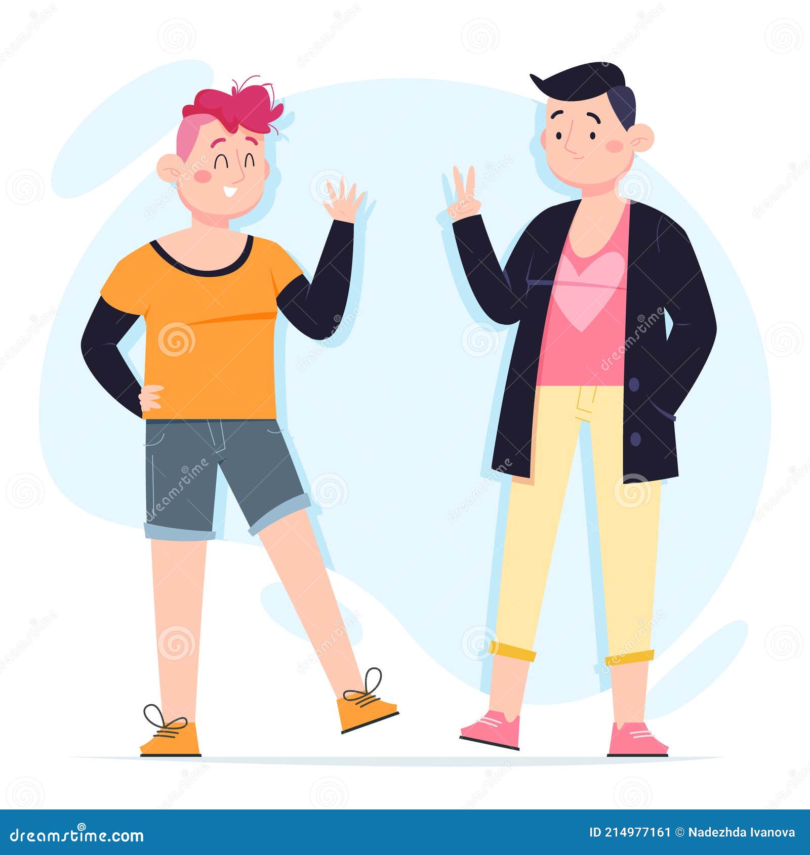 Non-binary People, Copy Space Template, Silhouette Vector Stock ...