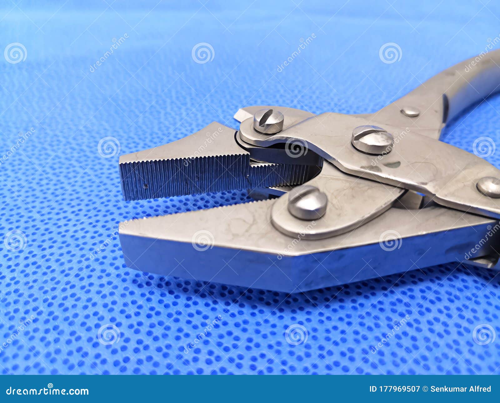 Flat Nose Wire Cutting Pliers Forceps with Side Cutter Stock Image ...
