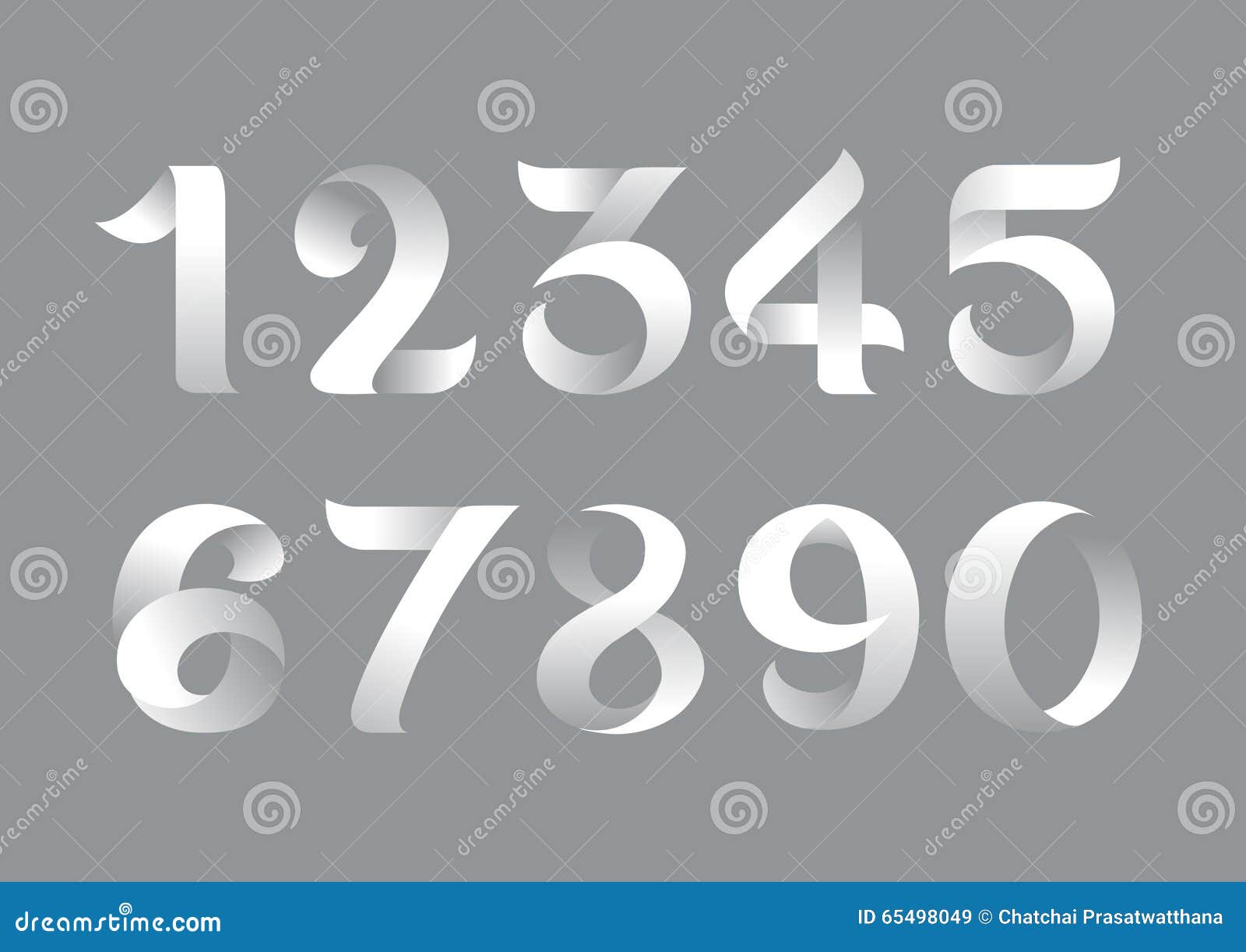 Flat number stock vector. Illustration of premier, number - 65498049