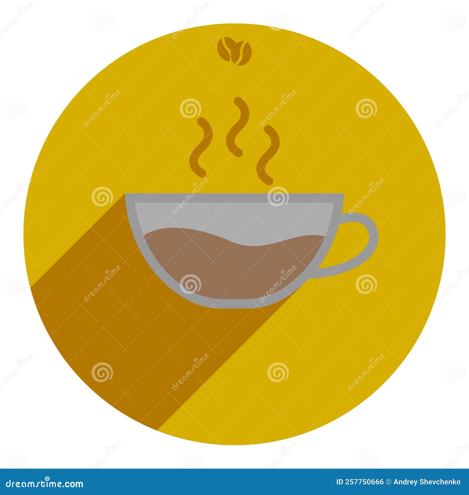 Flat Orange "coffee Cups" Logo Stock Vector - Illustration of object ...