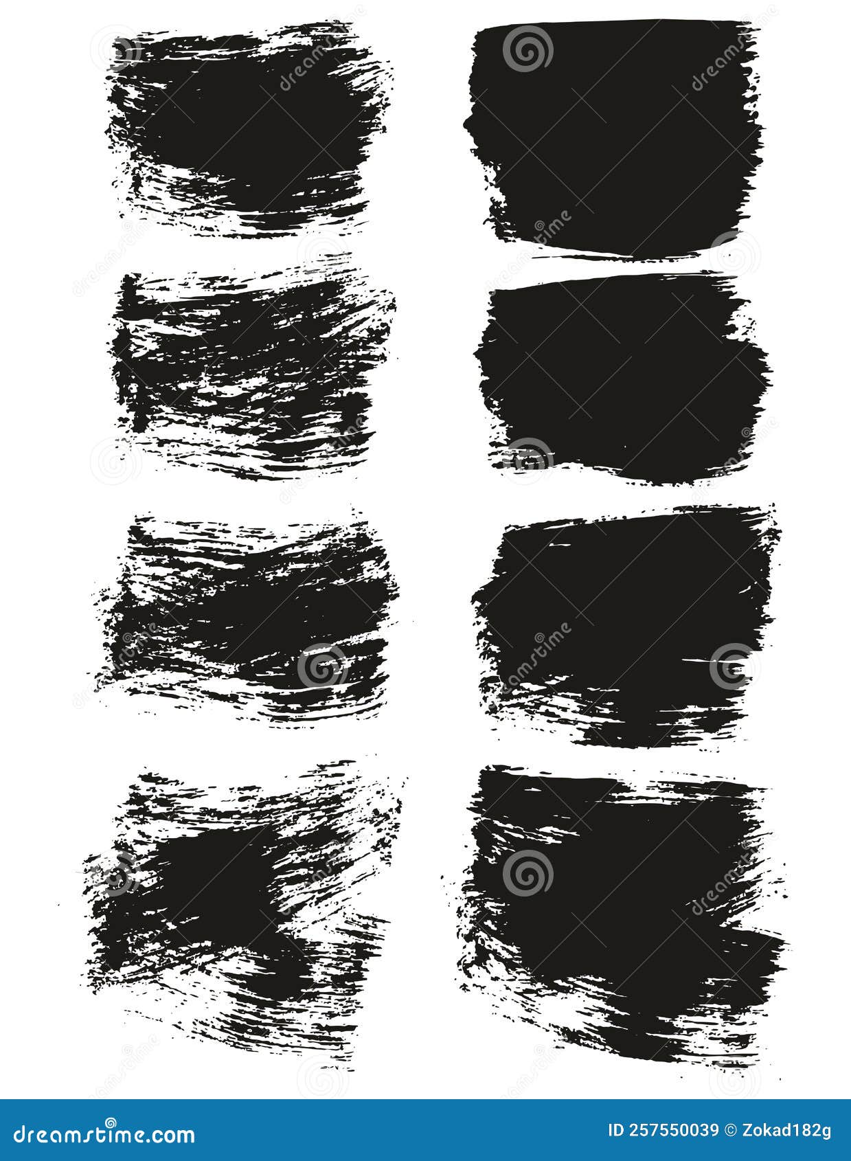 Flat Paint Brush Thick Short Background High Detail Abstract Vector ...