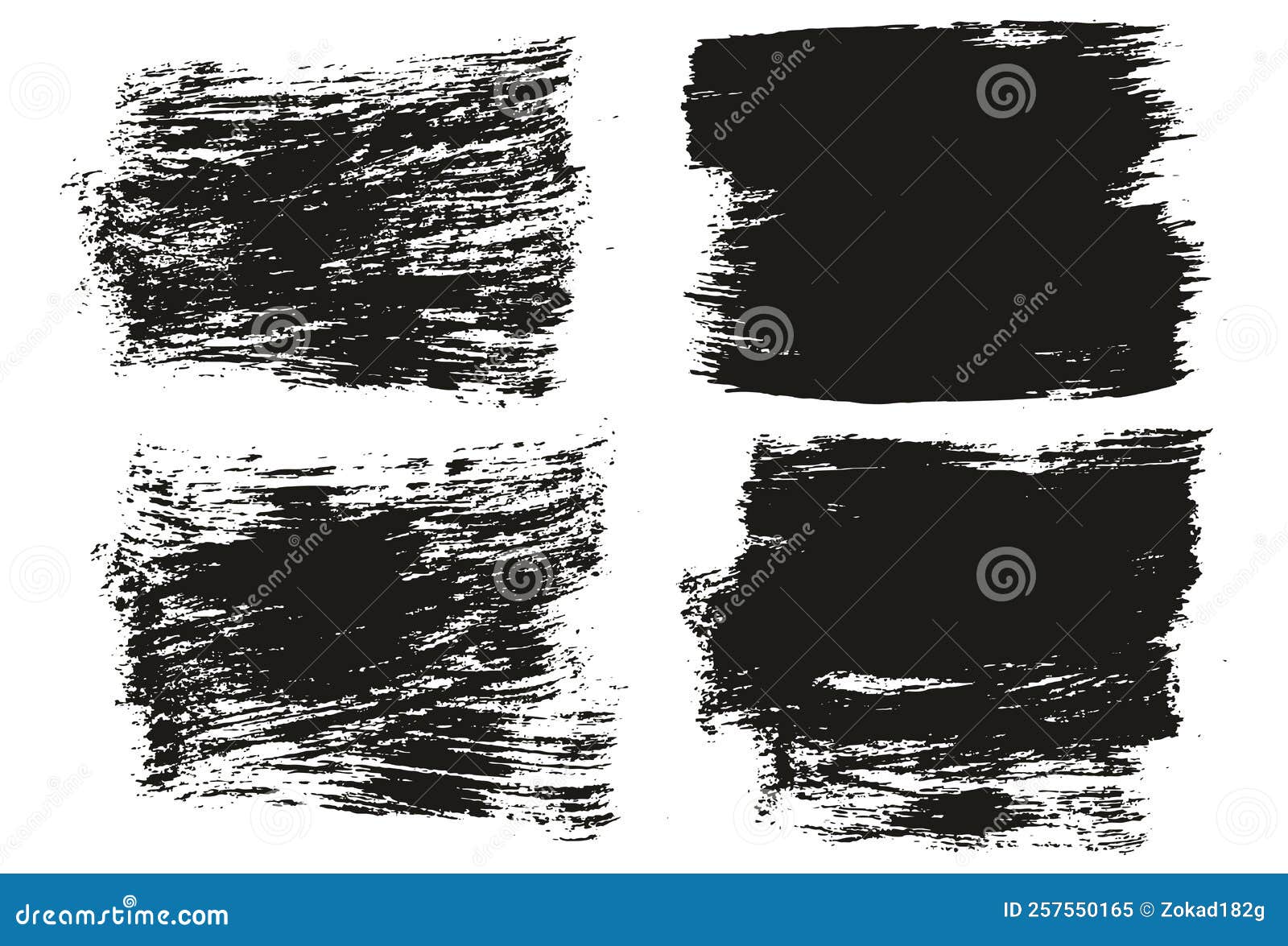 Flat Paint Brush Thick Short Background High Detail Abstract Vector ...
