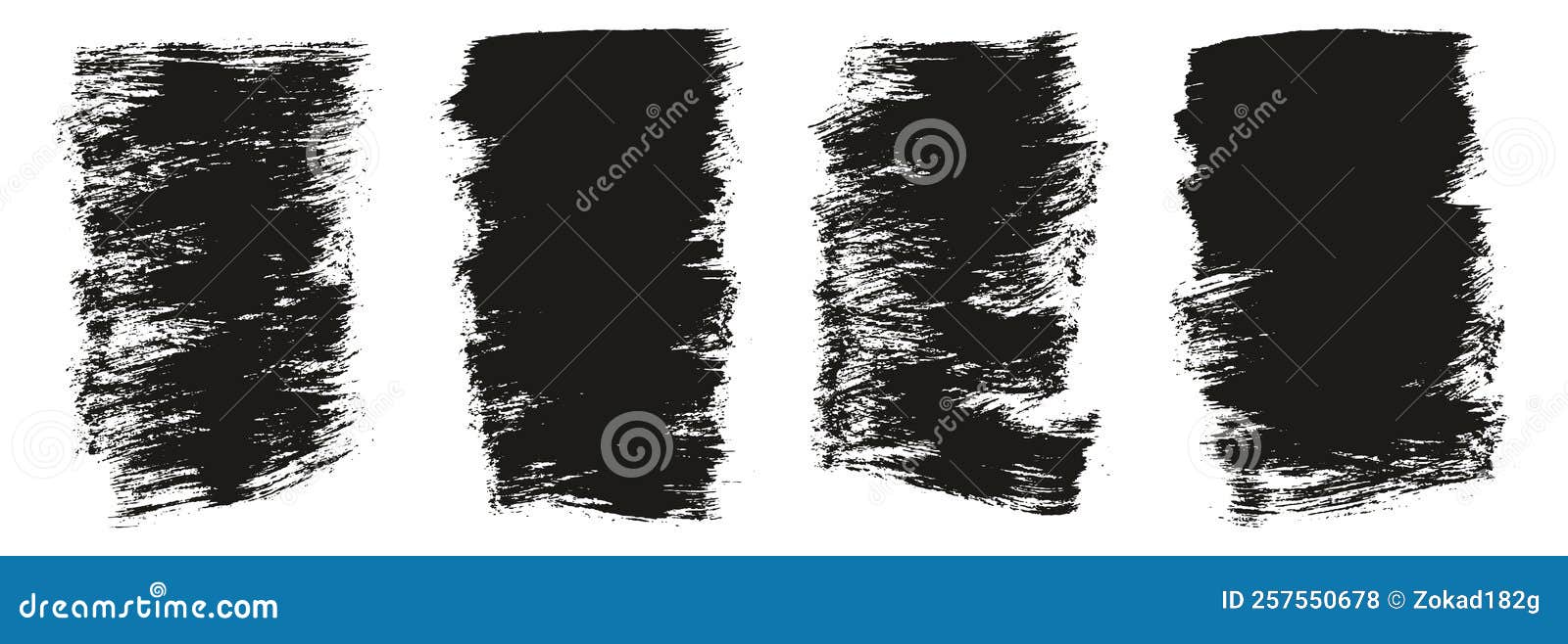 Flat Paint Brush Thick Short Background High Detail Abstract Vector ...