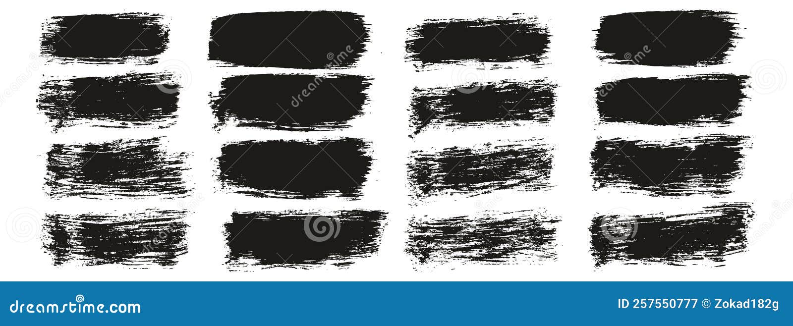 Flat Paint Brush Thick Short Background High Detail Abstract Vector ...