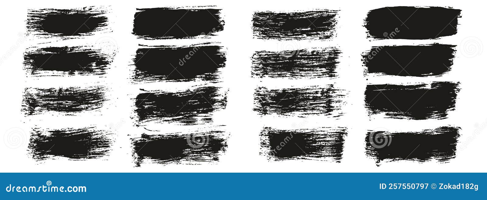 Flat Paint Brush Thick Short Background High Detail Abstract Vector ...