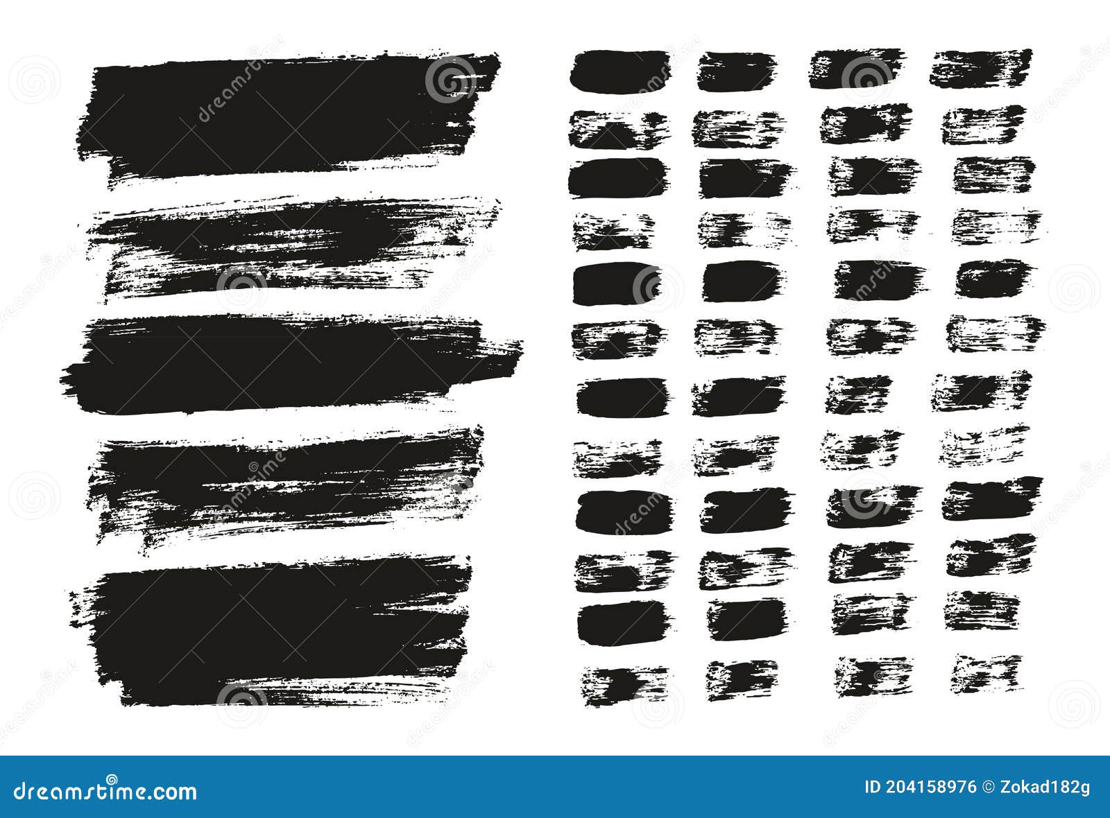 Flat Paint Brush Thin Lines & Background Mix High Detail Abstract ...