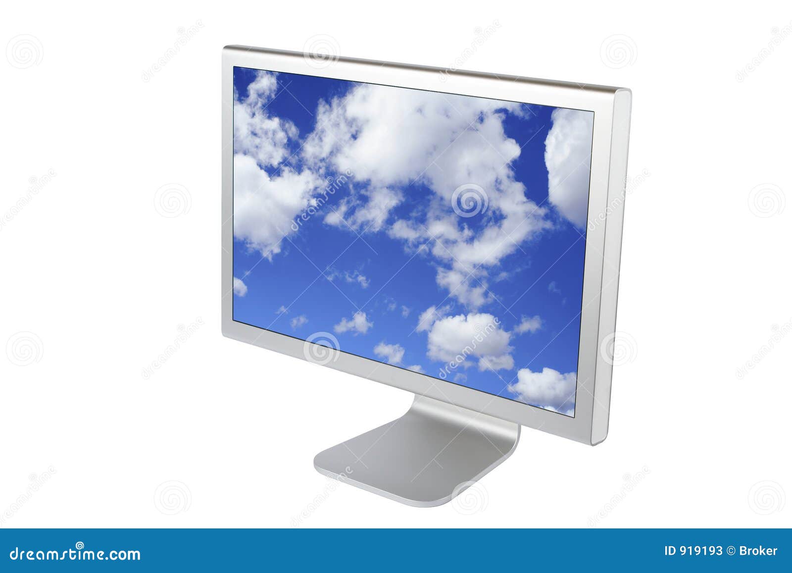 Flat Panel Lcd Computer Monitor Stock Image - Image of panel, display ...