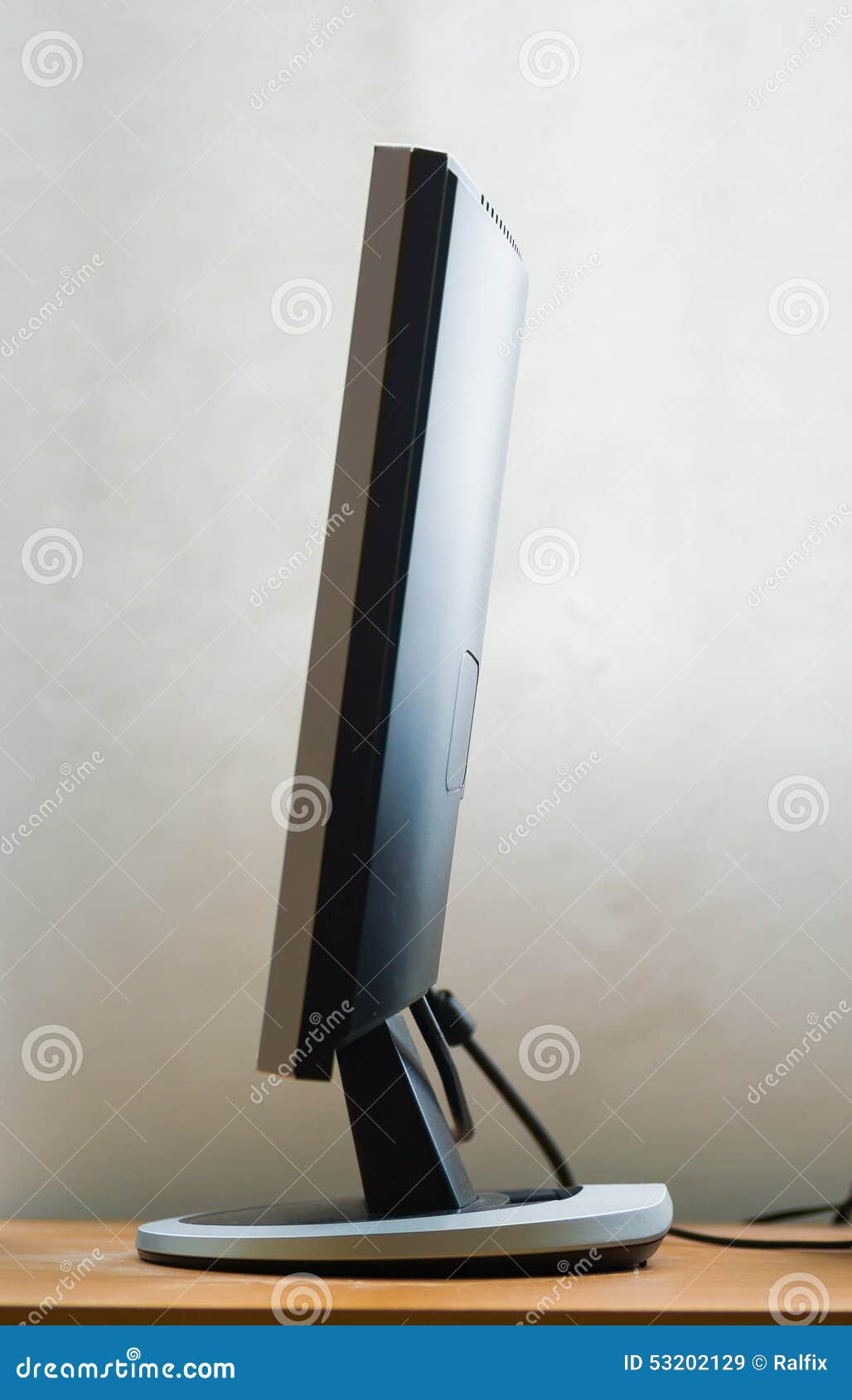 Flat Panel Monitor stock image. Image of table, closeup - 53202129