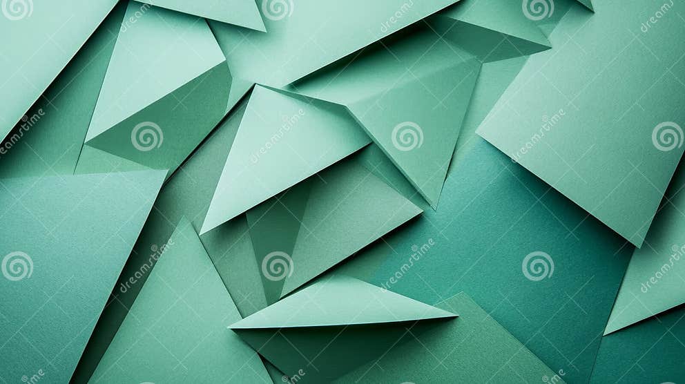 Flat Paper Cut Overlapping Angular Geometric Shapes with Soft Shadows ...