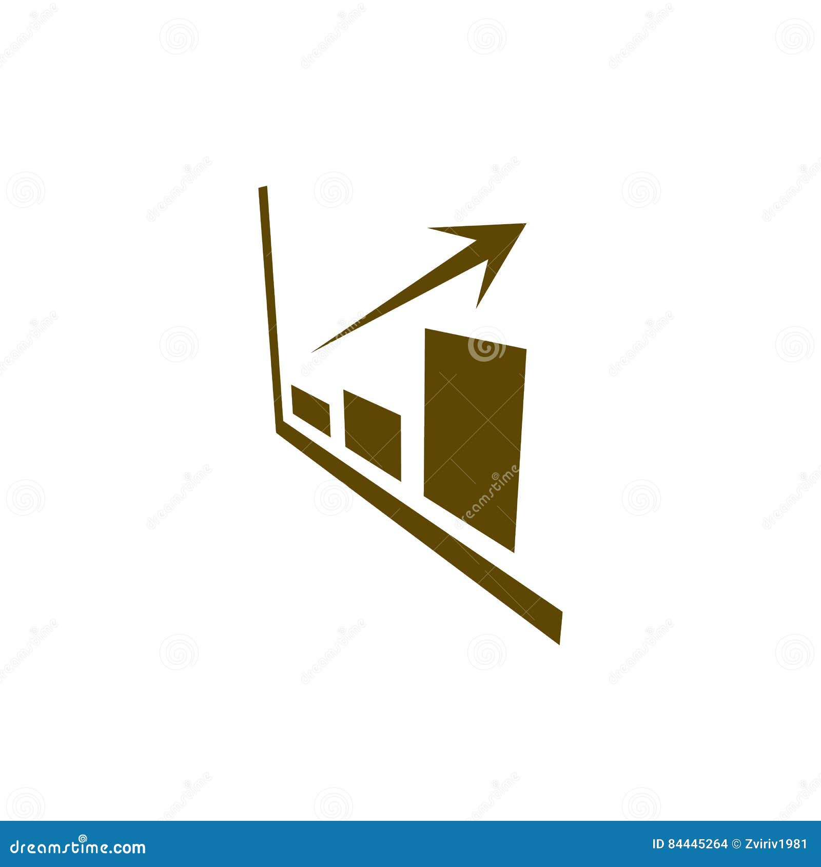 Flat Paper Cut Style Icon of a Diagram Stock Illustration ...