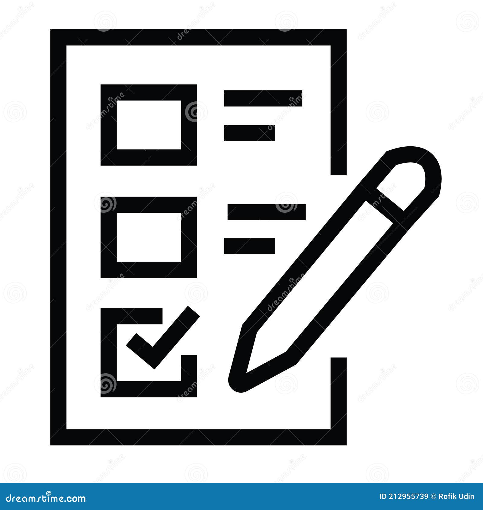 Flat Paper Icon Design Containing Selected Answer Then Choose One of ...
